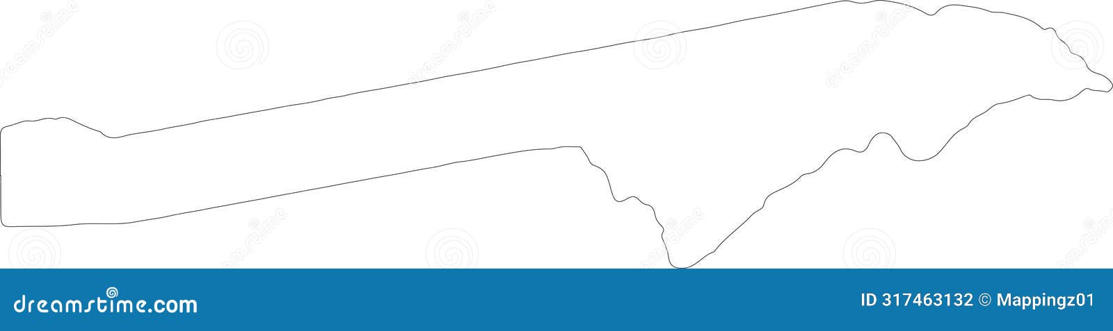 Caprivi Namibia Outline Map Stock Illustration - Illustration of ...