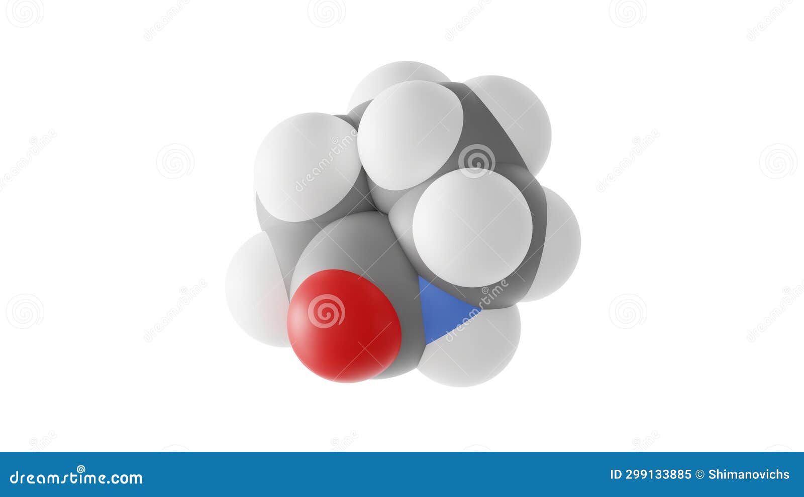 Caprolactam Molecule, Cyclic Amide, Molecular Structure, Isolated 3d ...