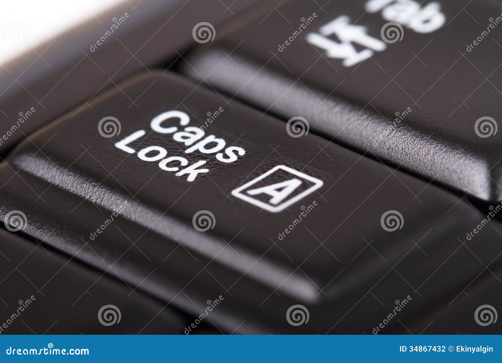 Caps Lock Key stock photo. Image of business, black, equipment - 34867432