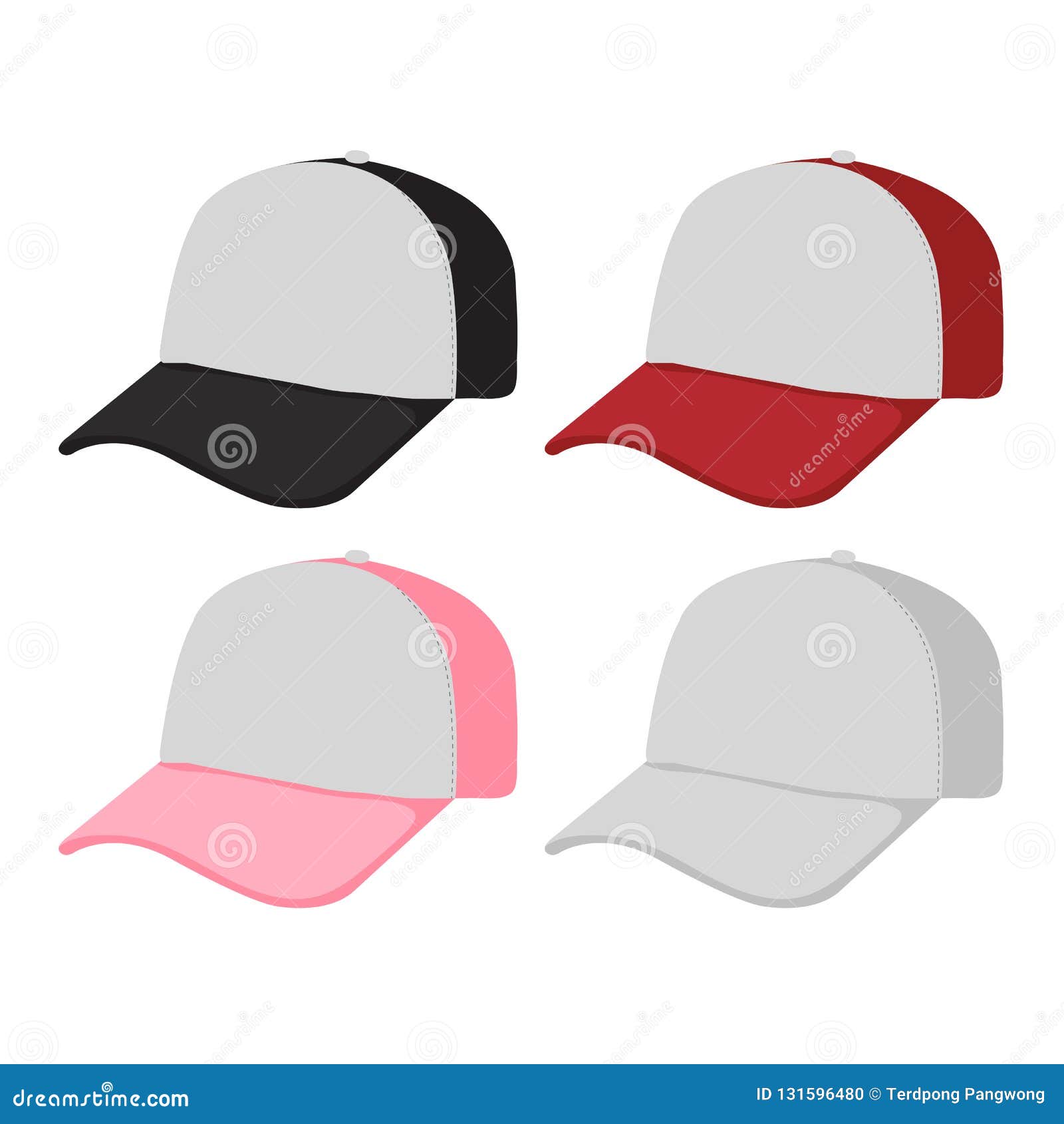 Caps Vector Collection Design Stock Vector - Illustration of design ...