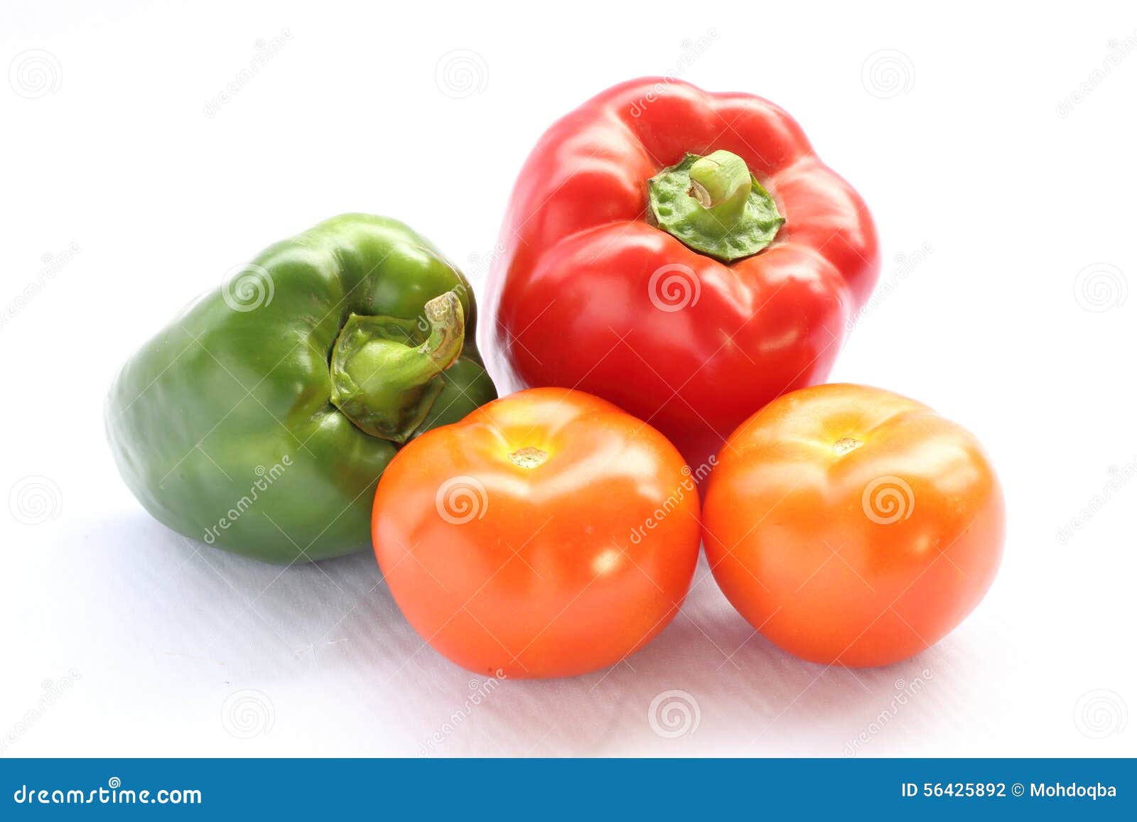 Capscum and tomato stock photo. Image of pepper, greed - 56425892