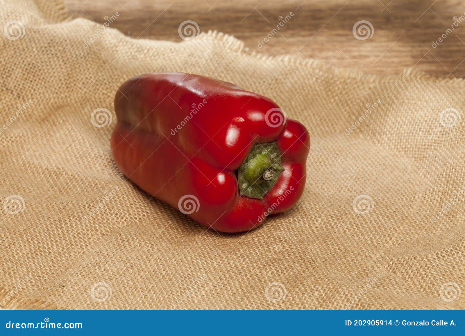 Capsicum Annuum Alimento Sano Pimiento Dulce Rojo Foto de archivo ...