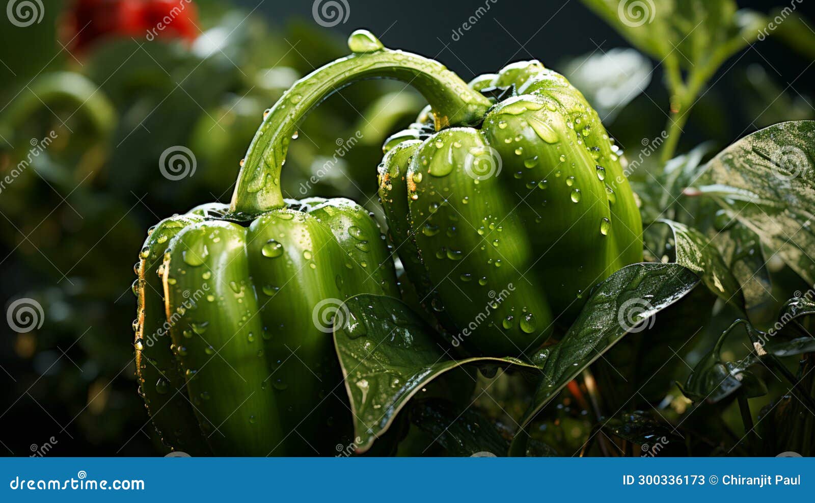 Capsicum on green stock image. Image of fruit, vitamin - 300336173