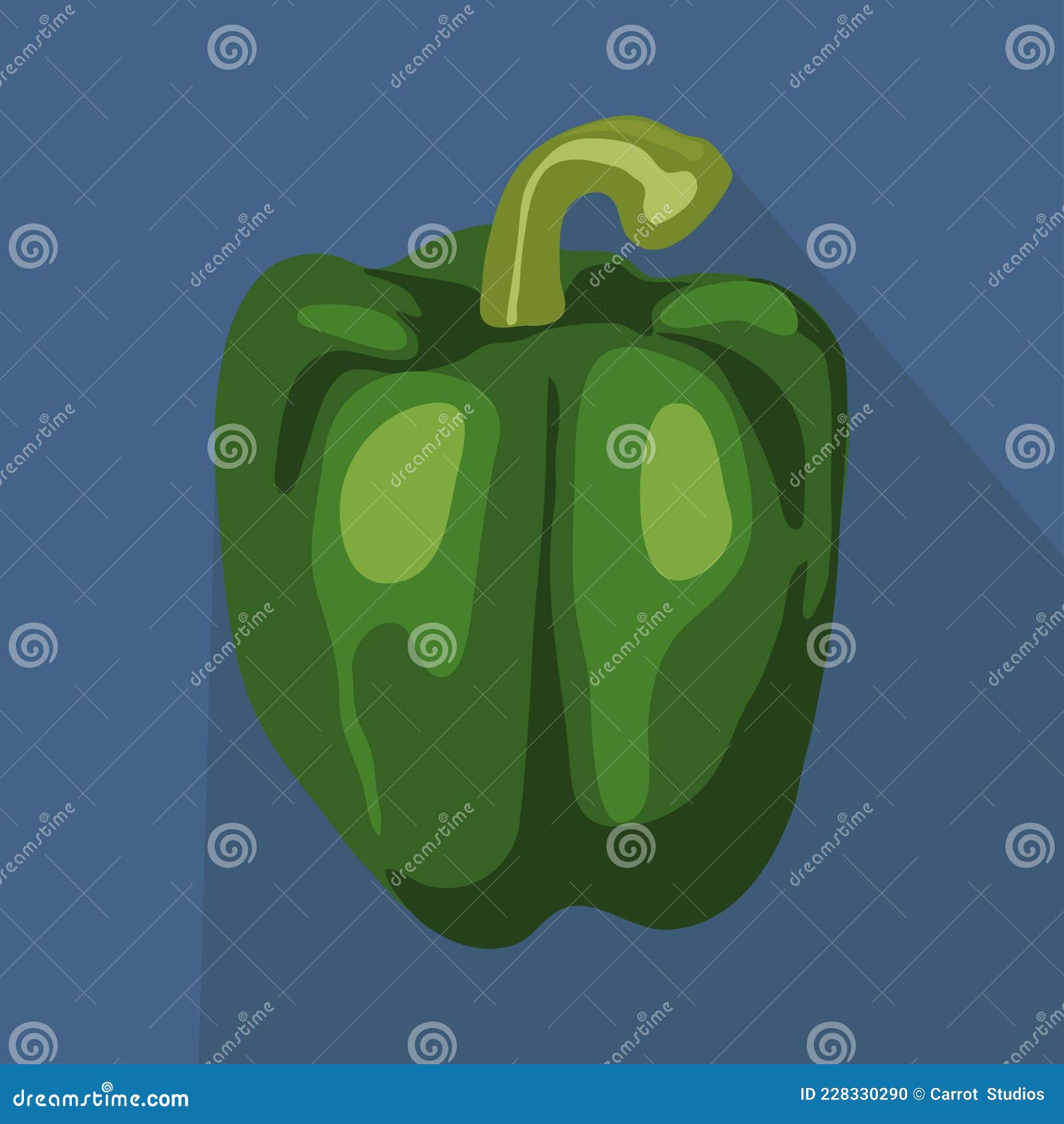Capsicum stock vector. Illustration of vector, capsicum - 228330290