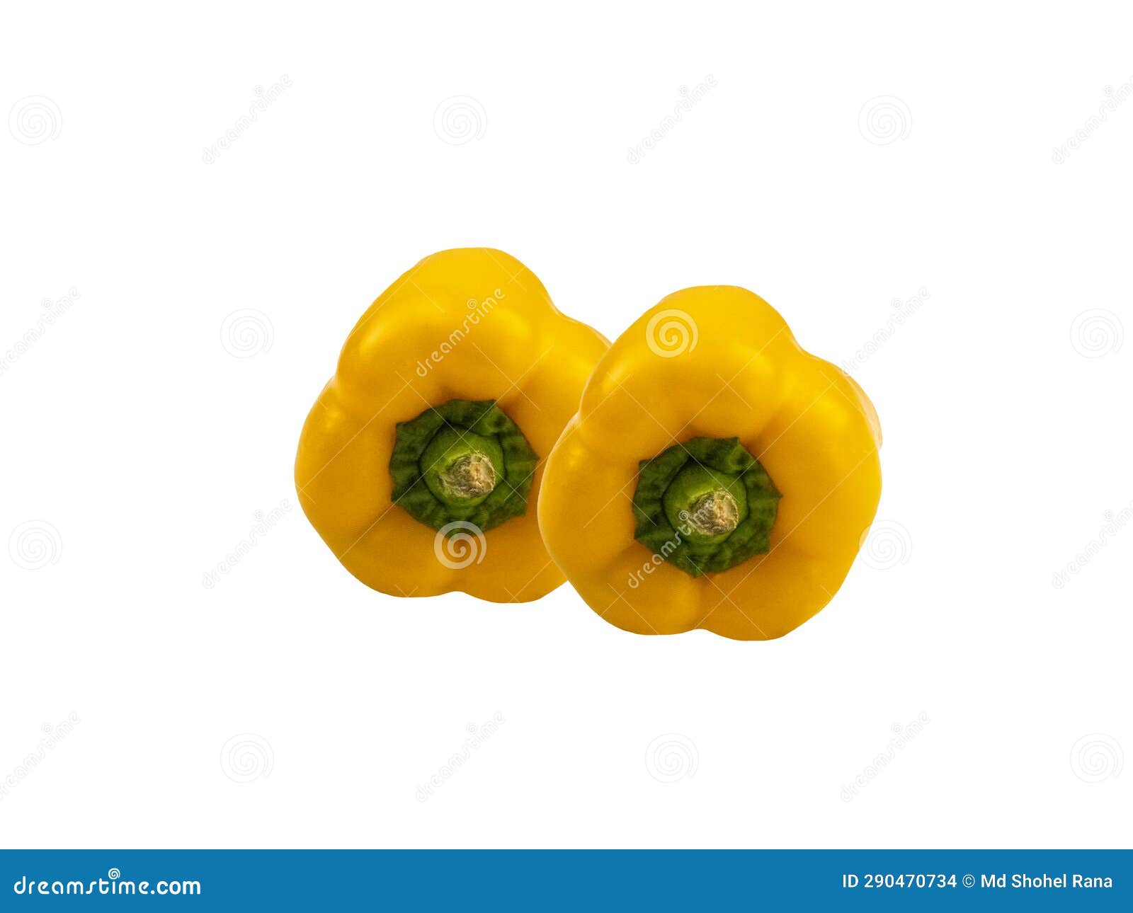 Capsicum, Organic Fresh Two Natural Capsicums Stock Photo - Image of ...