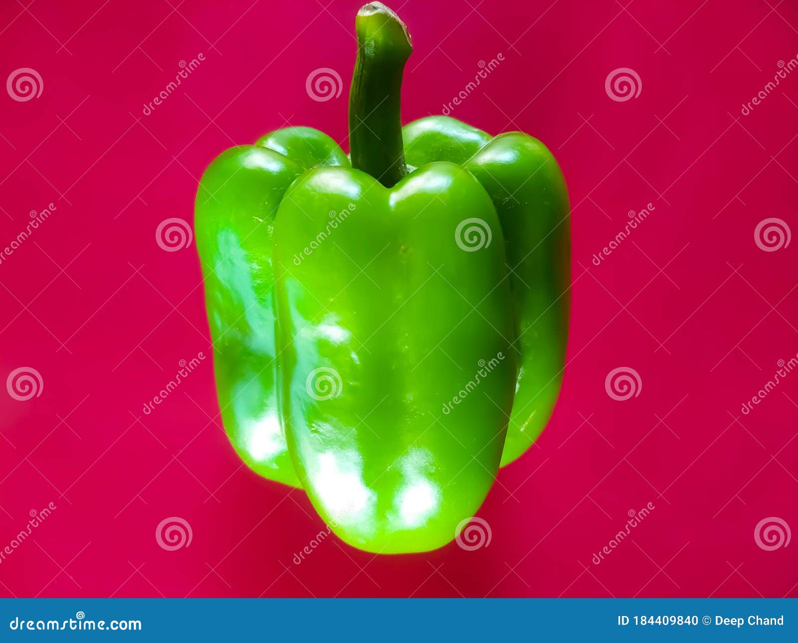 A Capsicum on a Pink Background Stock Photo - Image of cuisine ...