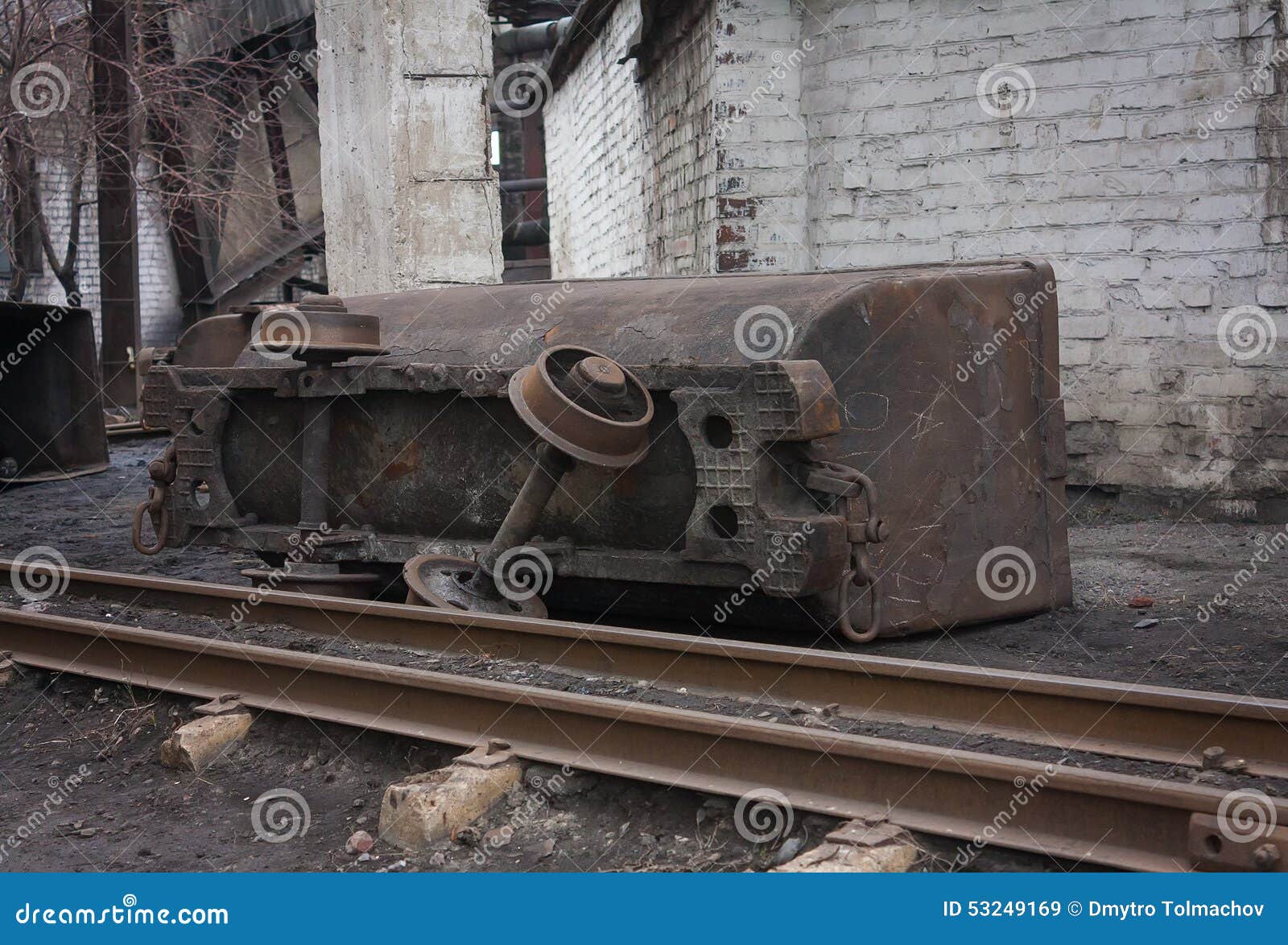 Capsized Mine Trolley Royalty-Free Stock Photo | CartoonDealer.com ...