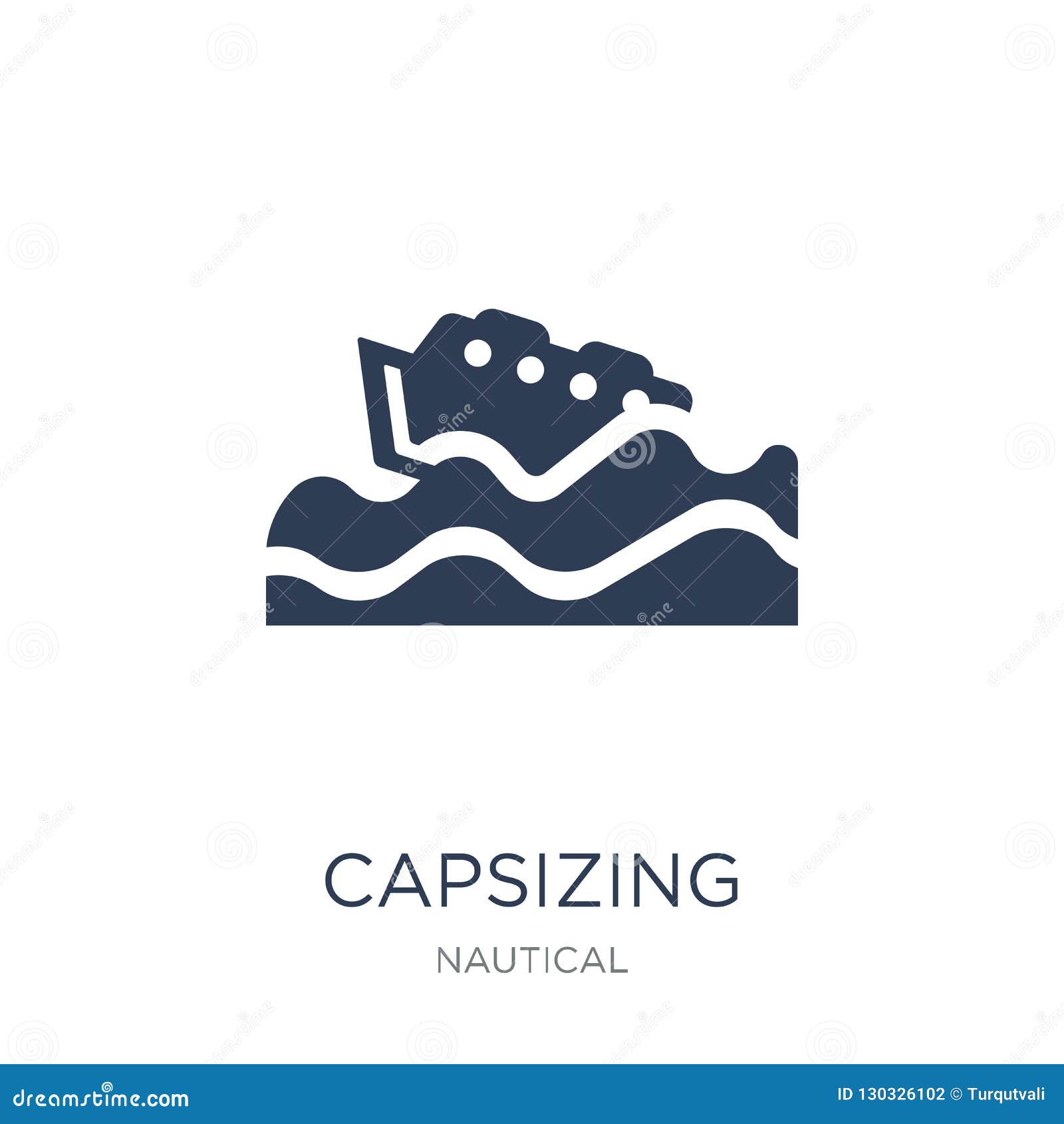 Capsizing Icon. Trendy Capsizing Logo Concept On White Backgroun ...