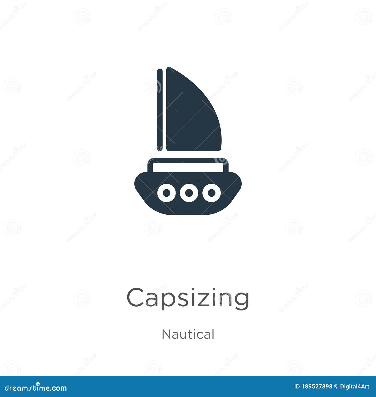 Capsizing Icon. Trendy Capsizing Logo Concept On White Backgroun ...