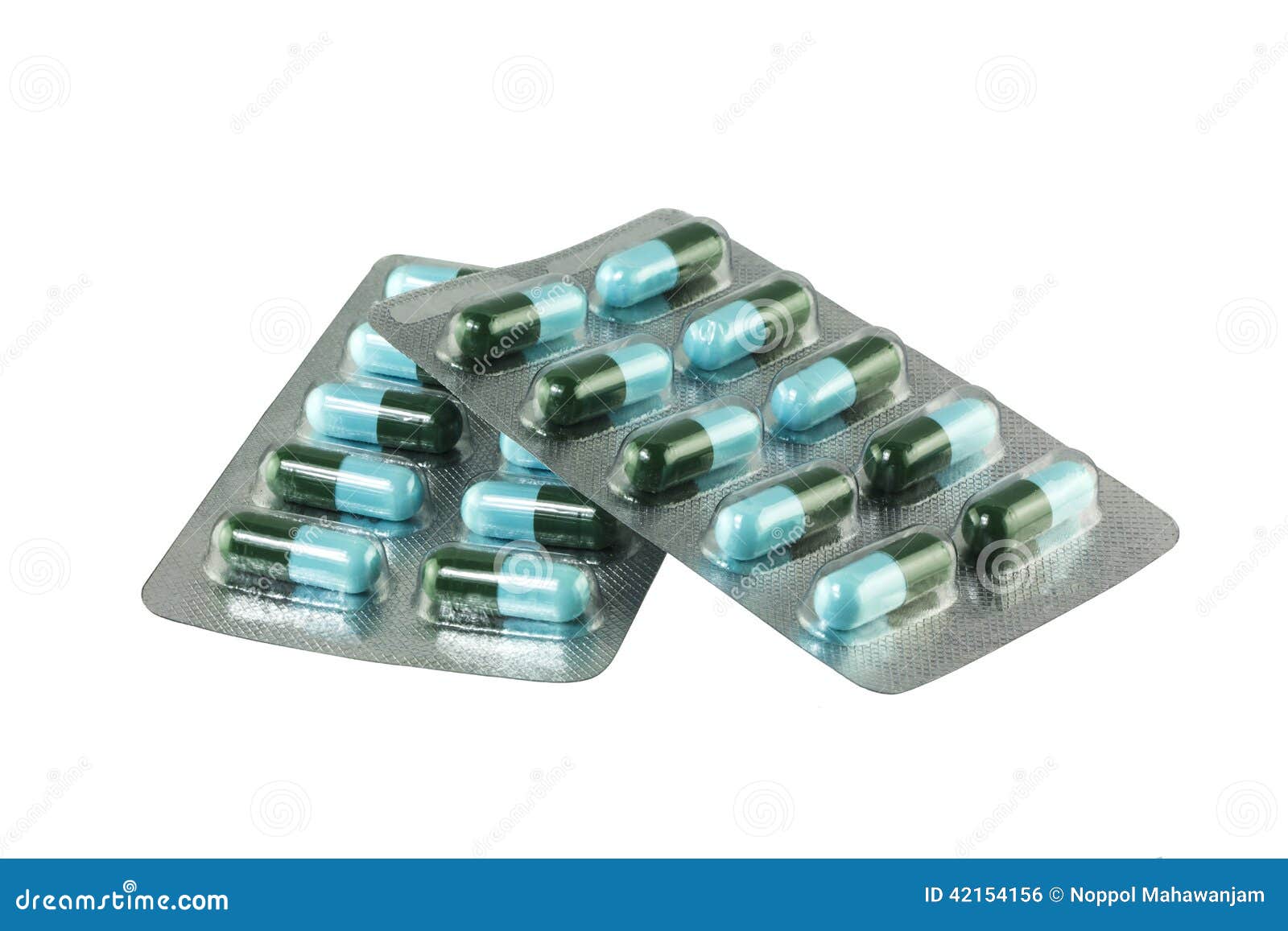 Capsule in blister pack stock photo. Image of care, antibiotic - 42154156