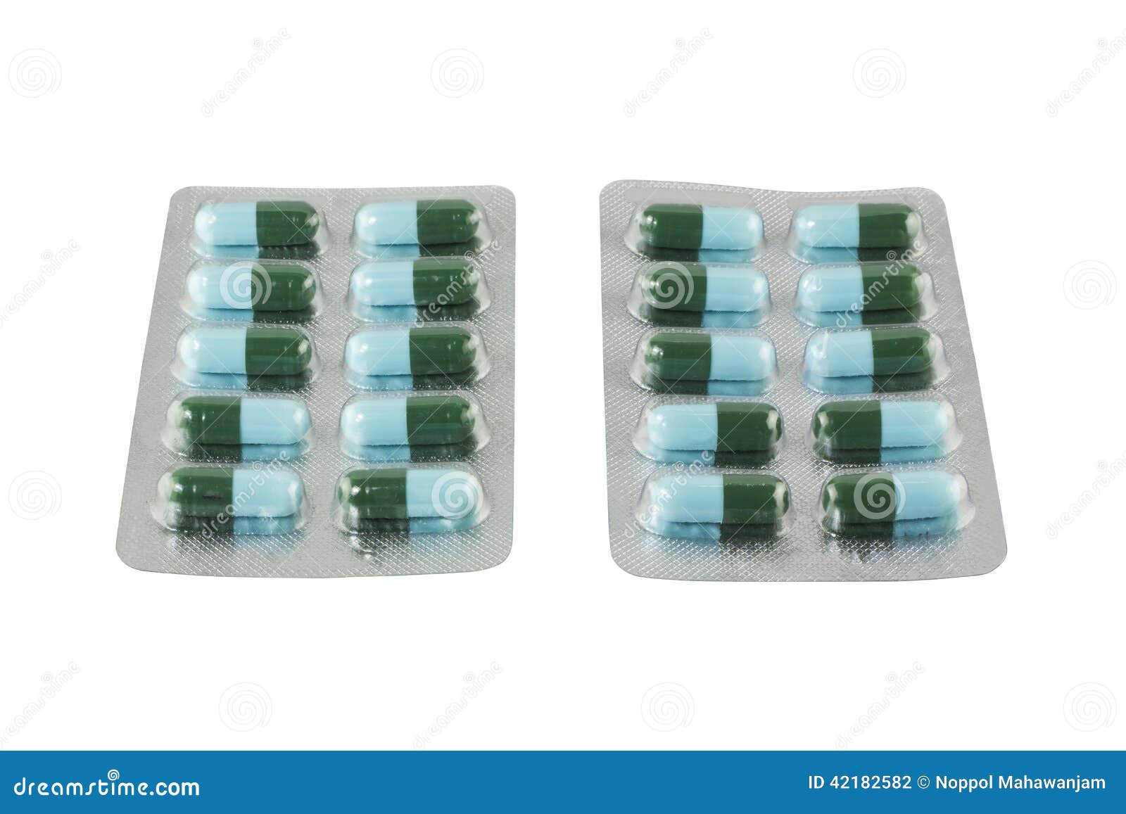 Capsule in blister pack stock photo. Image of healthy - 42182582