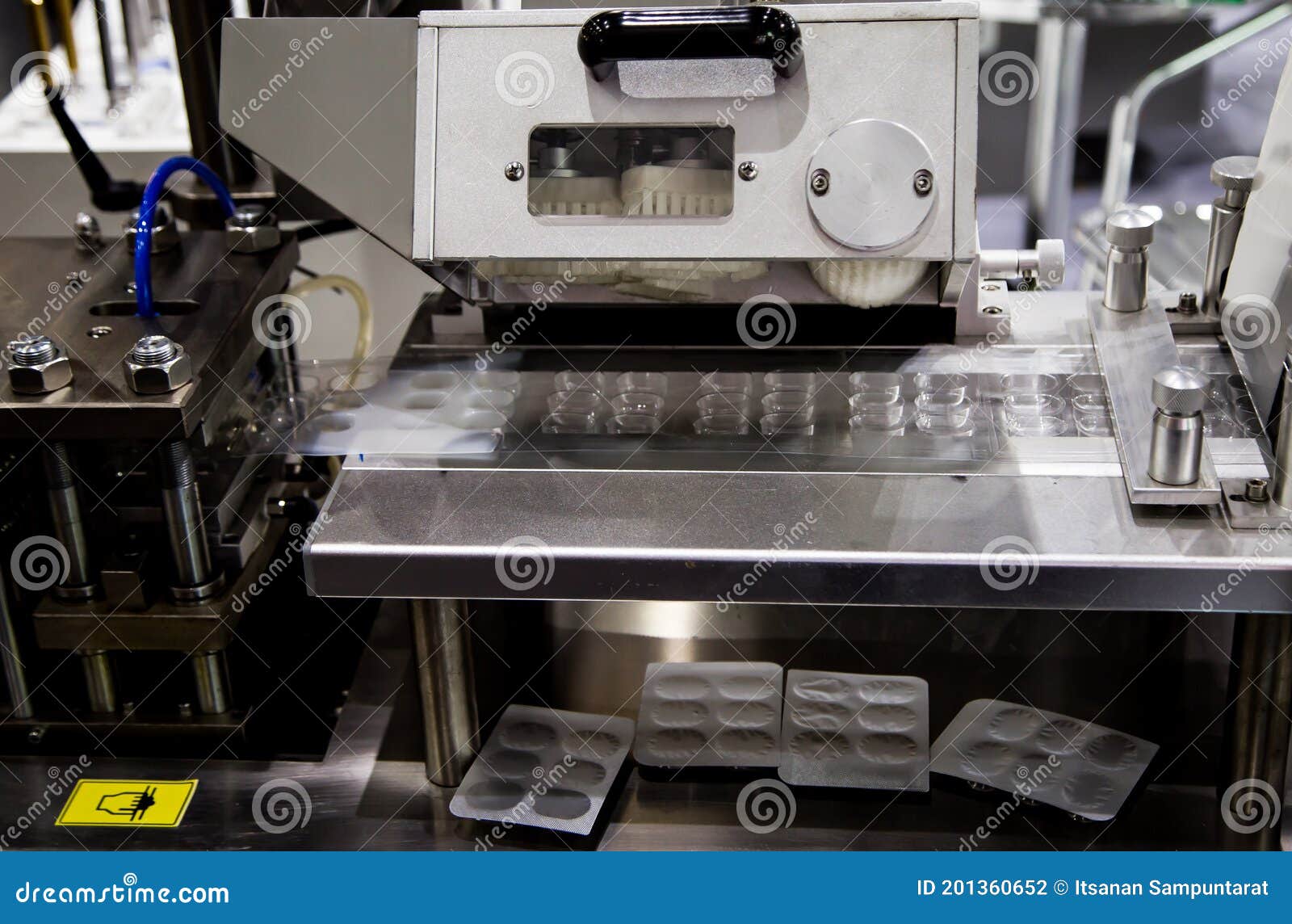 Capsule Blister Packing Machine Stock Photo - Image of nutrition ...