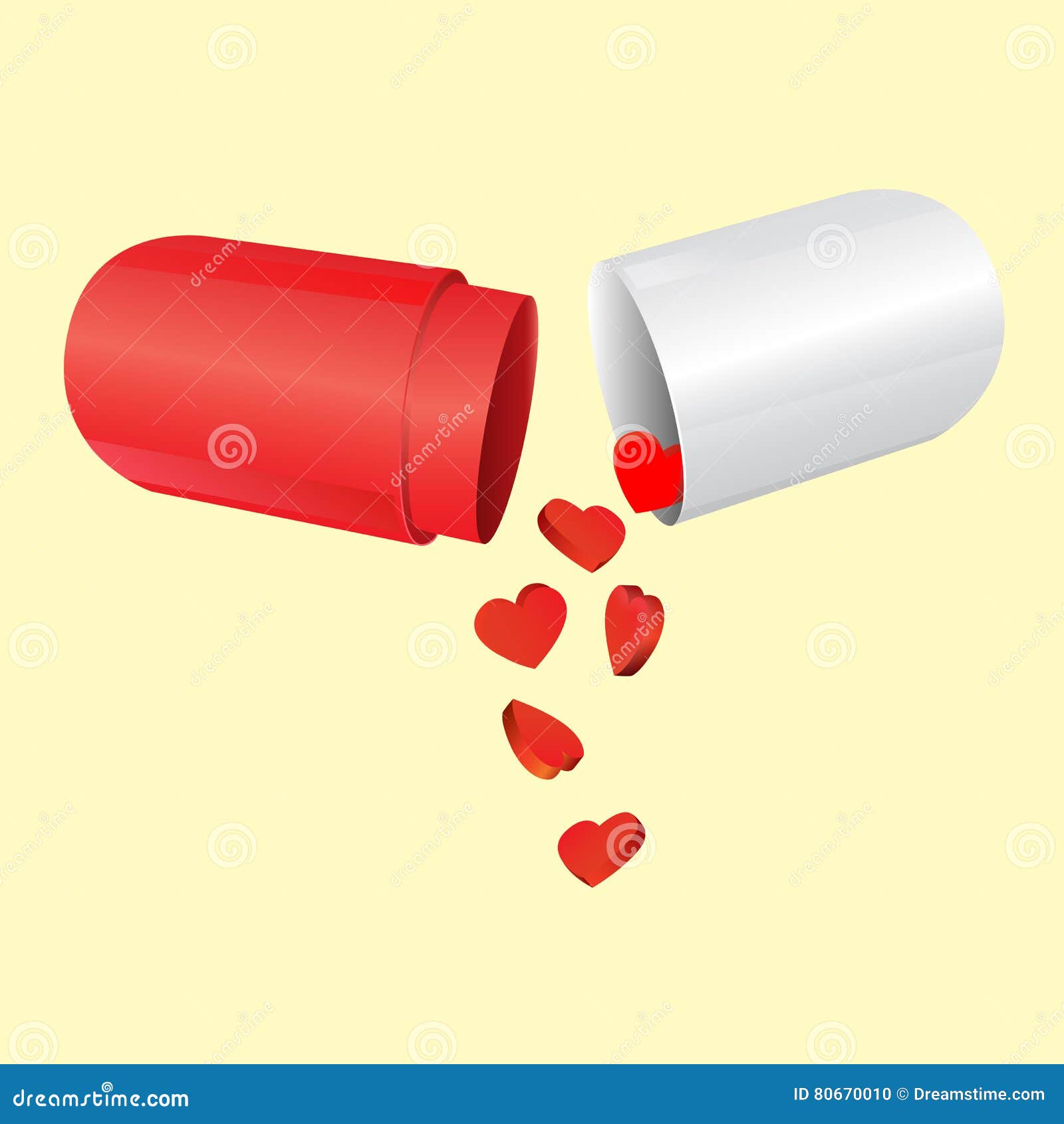 Capsule with Cubes Heart Shape, Vector, Illustrator Stock Vector ...