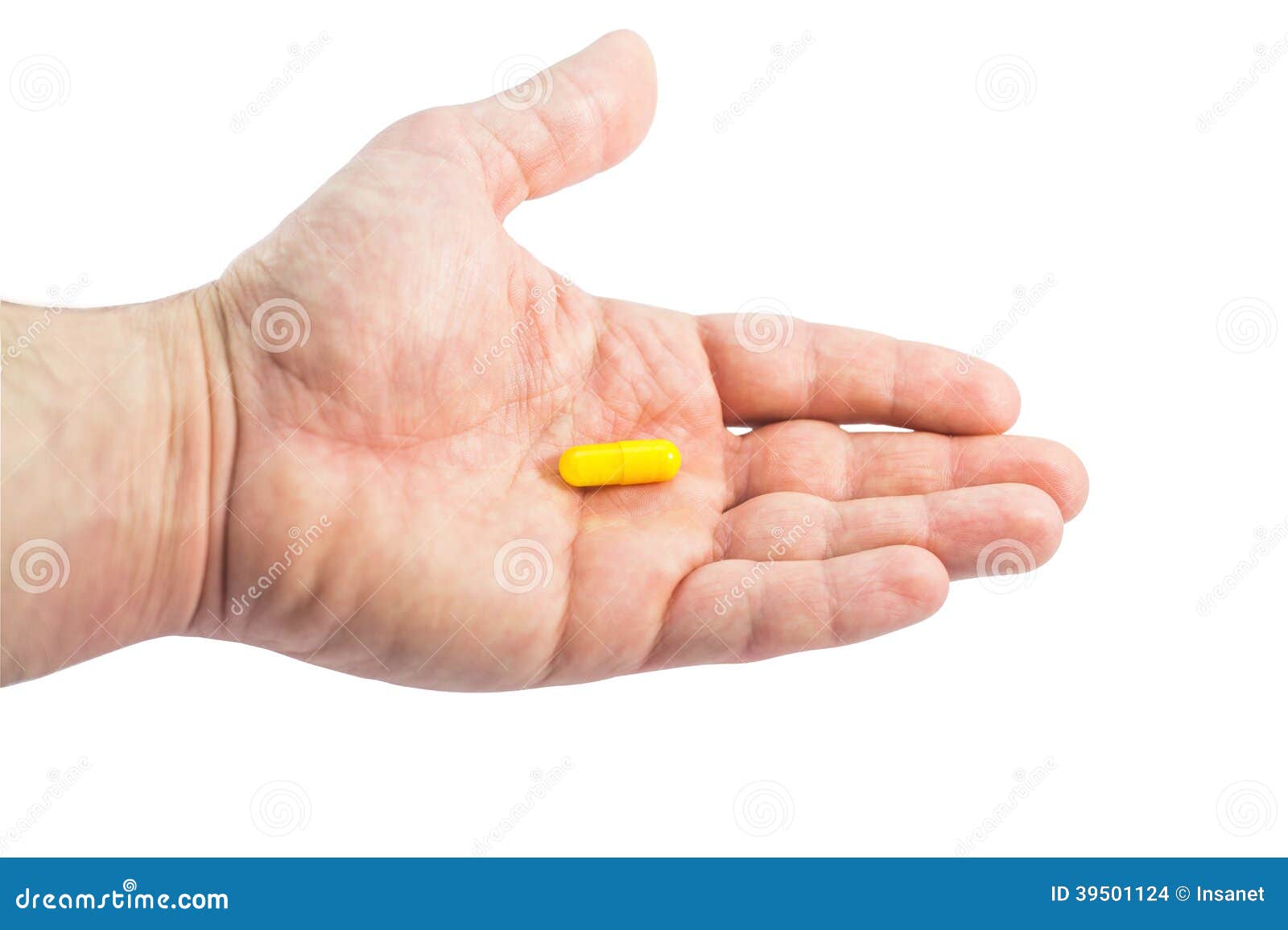 Capsule in hand stock photo. Image of pharmacist, pharmacy - 39501124