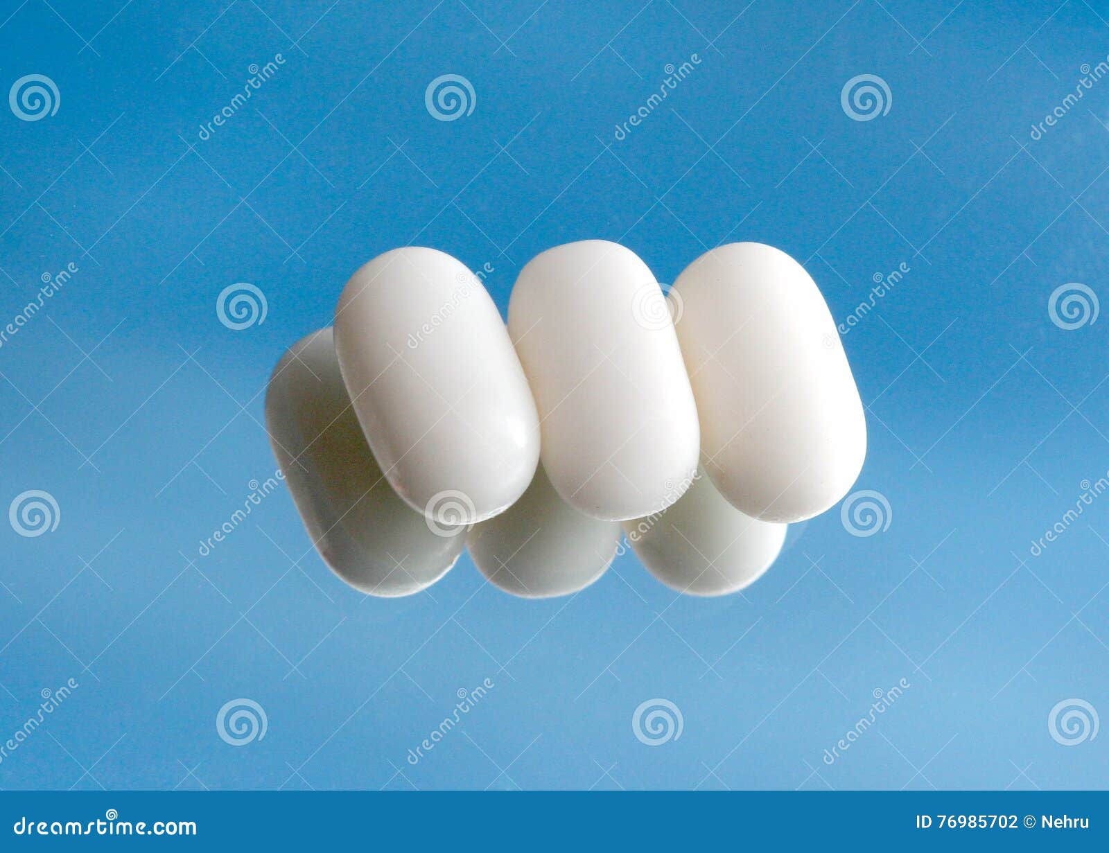 Capsule Like White Sweet Candy,mint Taste Stock Photo - Image of snack ...