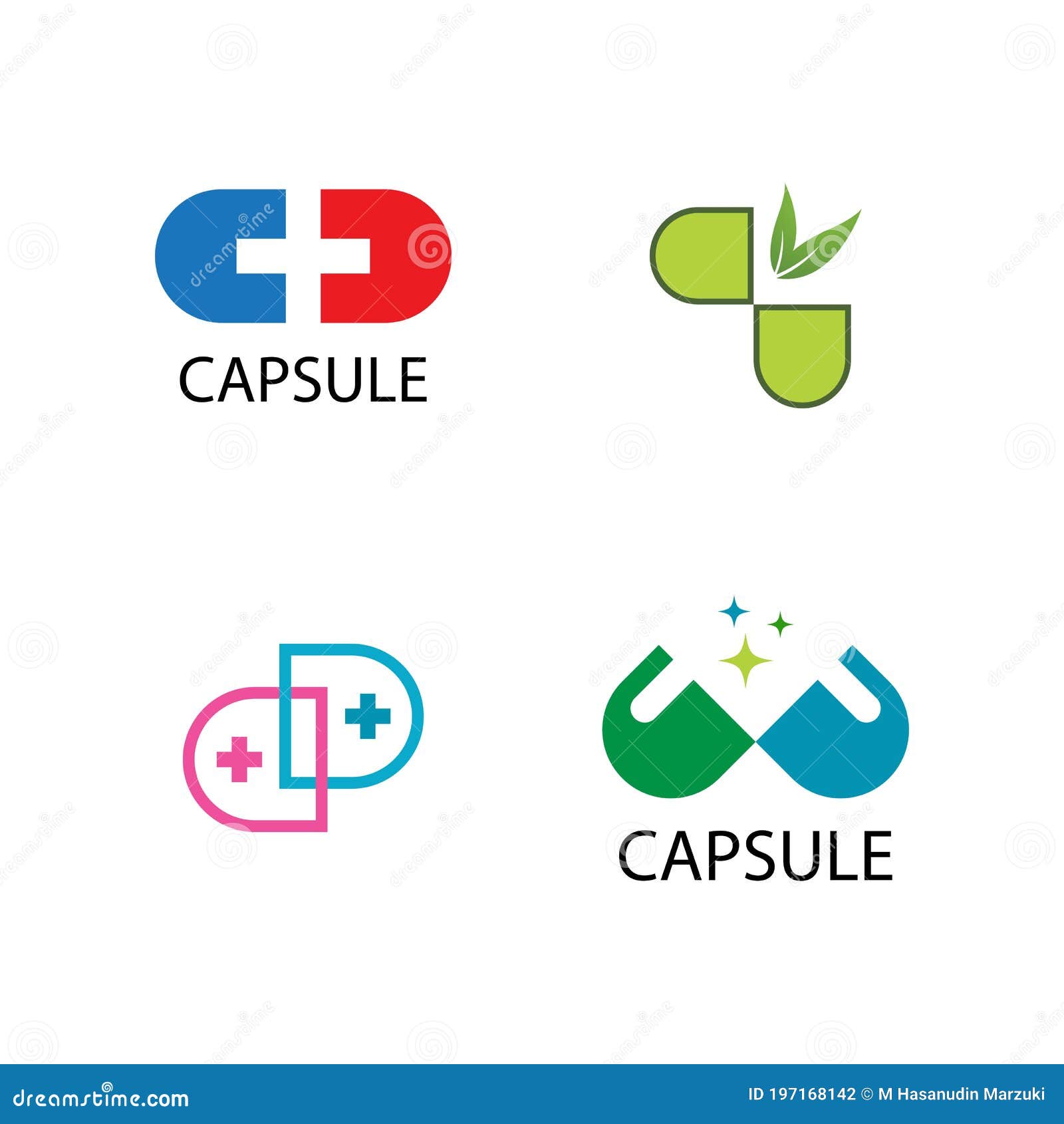 Capsule logo icon stock vector. Illustration of medication - 197168142