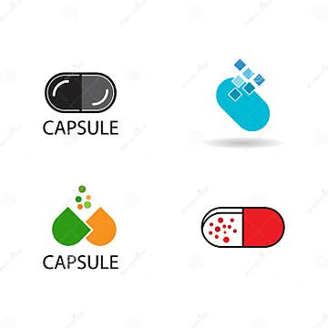Capsule logo icon stock vector. Illustration of natural - 197168153