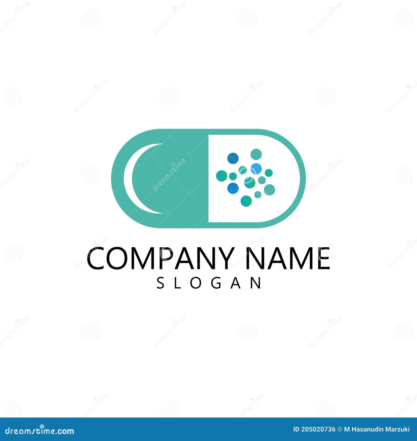 Capsule logo icon stock vector. Illustration of herbal - 205020736
