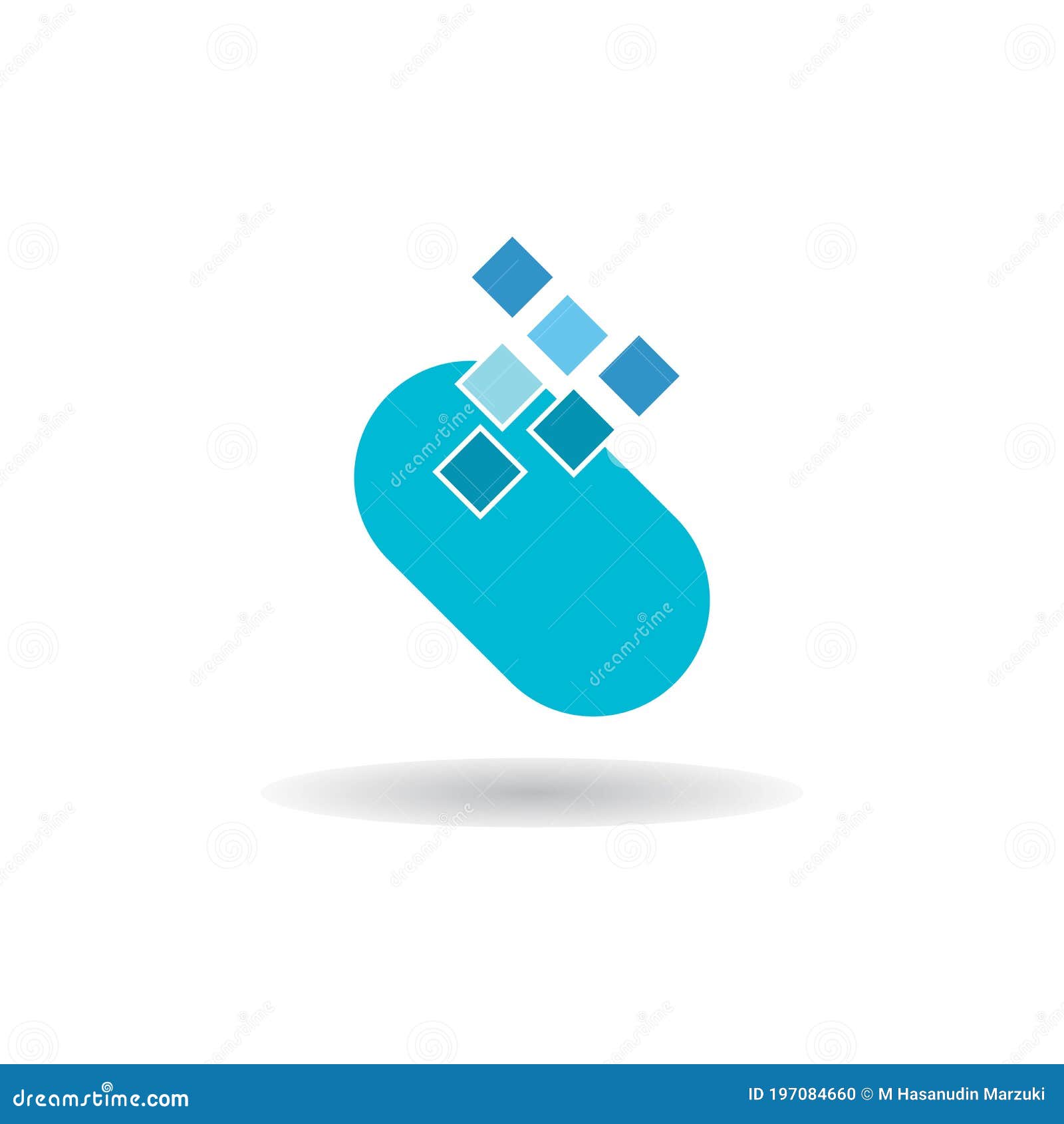 Capsule logo icon stock vector. Illustration of capsule - 197084660