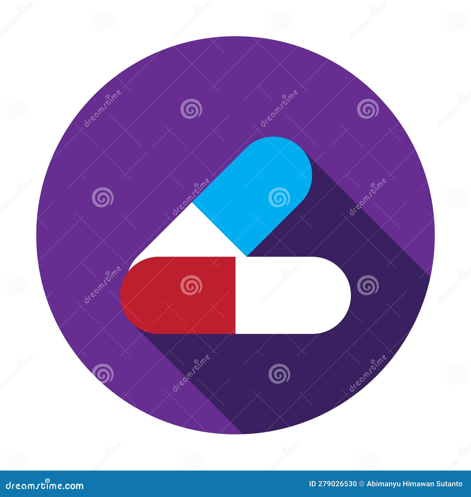 Capsule Medicine Icon Vector Stock Vector - Illustration of flat, white ...