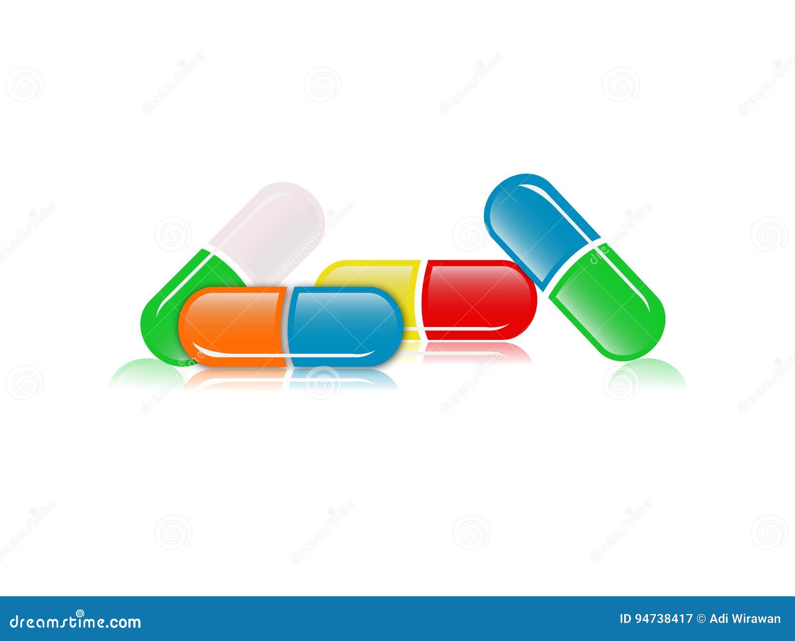 Capsule medicine stock illustration. Illustration of healthy - 94738417