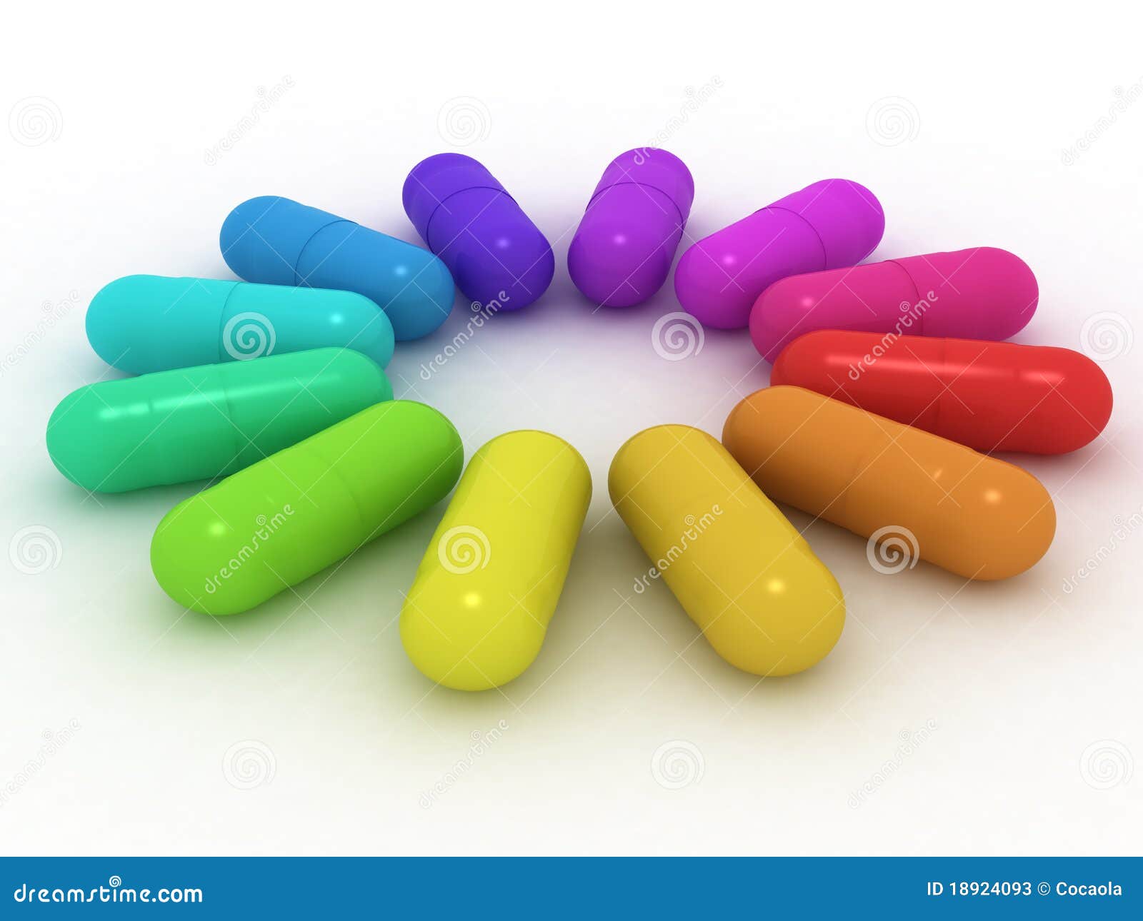 Capsule Molto-colorate illustrazione di stock. Illustrazione di ...