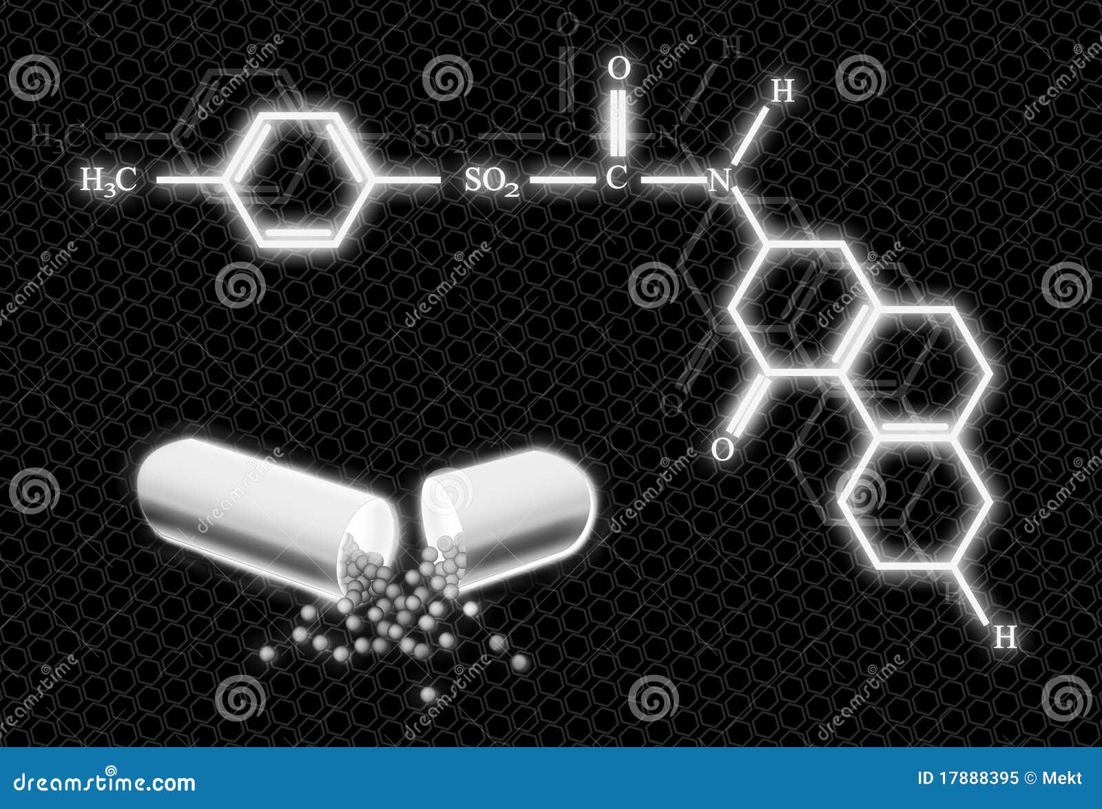 Capsule ouverte illustration stock. Illustration of antidépresseur ...
