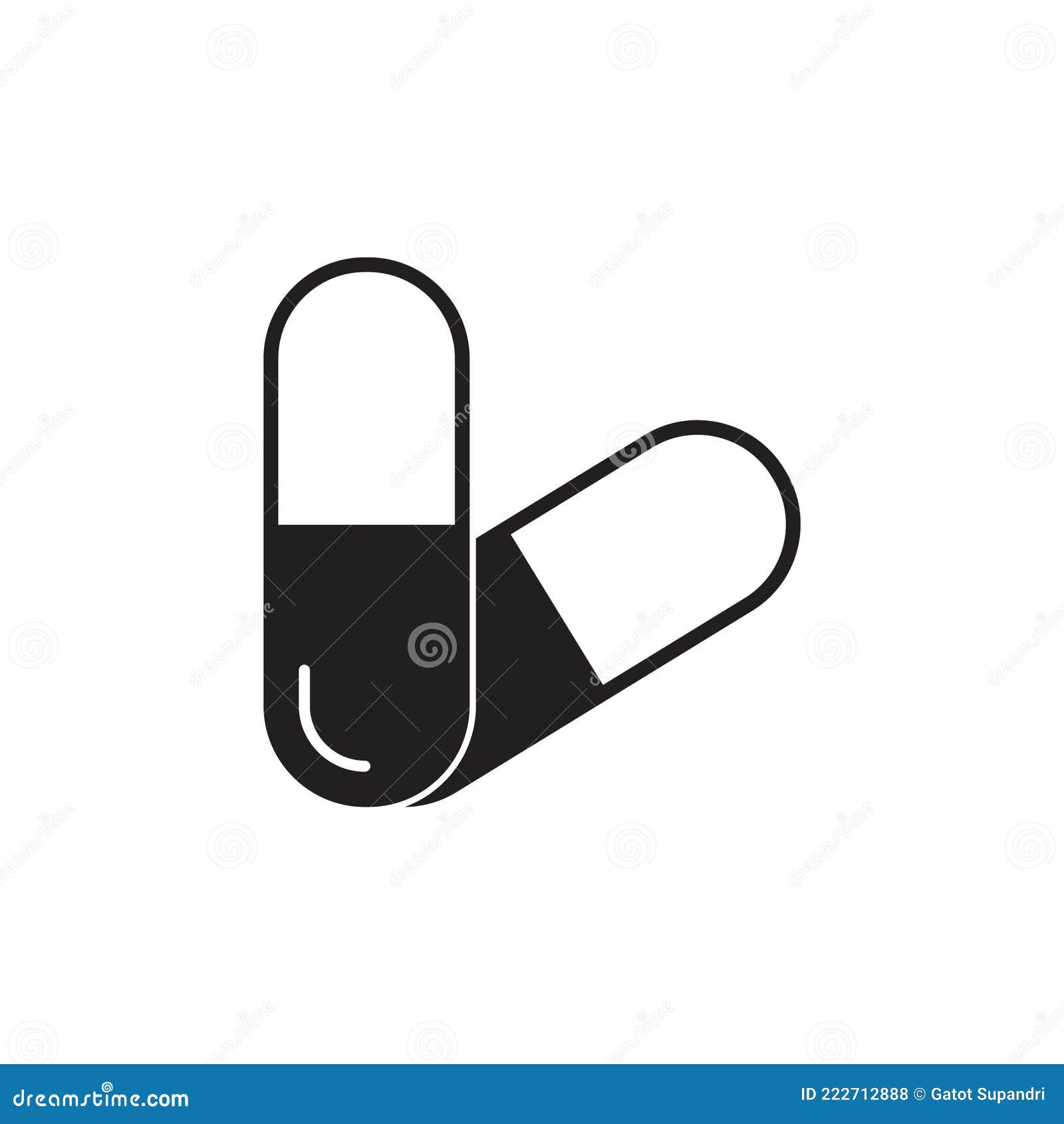 Capsule and Pill Icon Vector Logo Design Template Stock Illustration ...