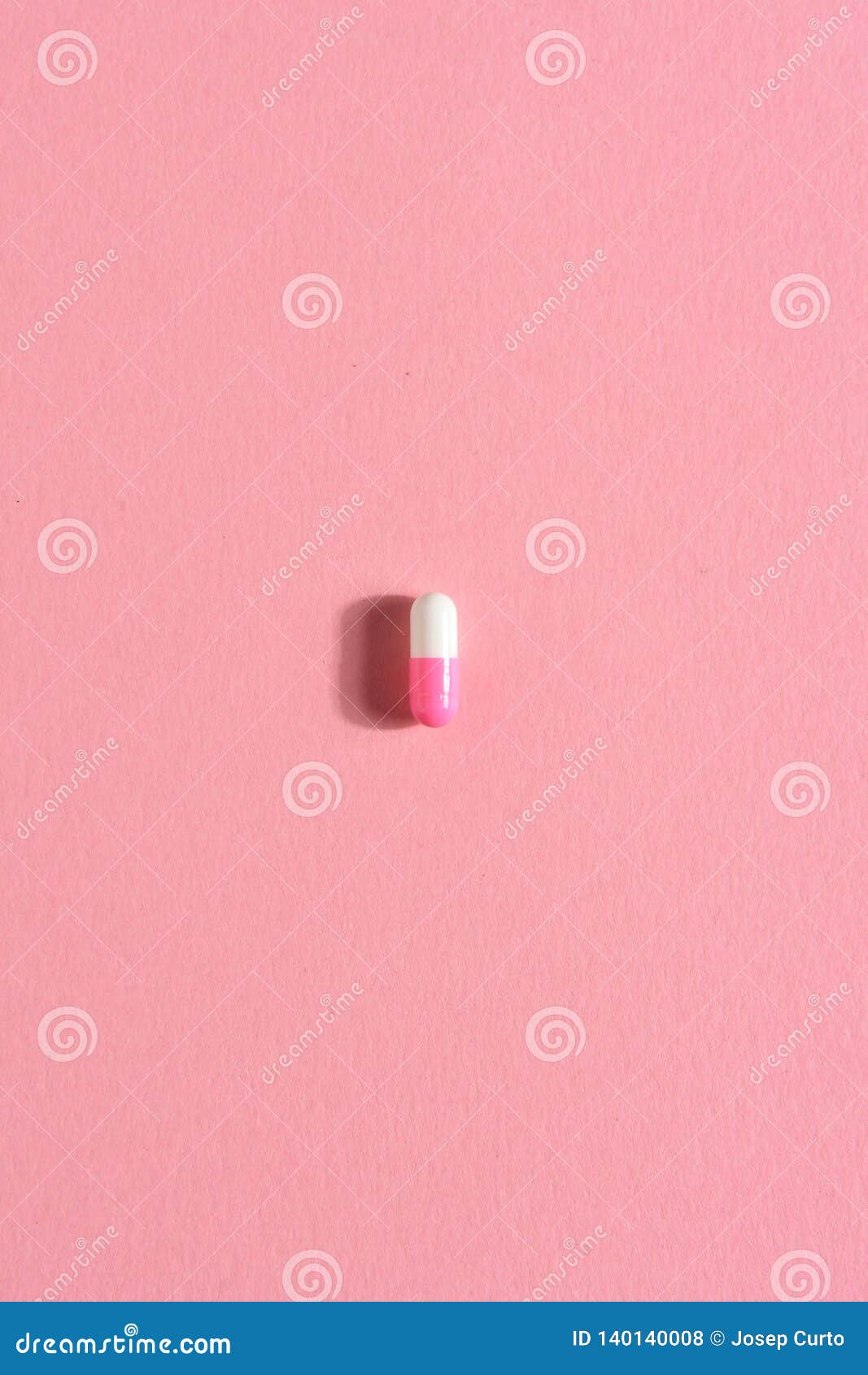 Capsule pill on pink stock photo. Image of medicament - 140140008