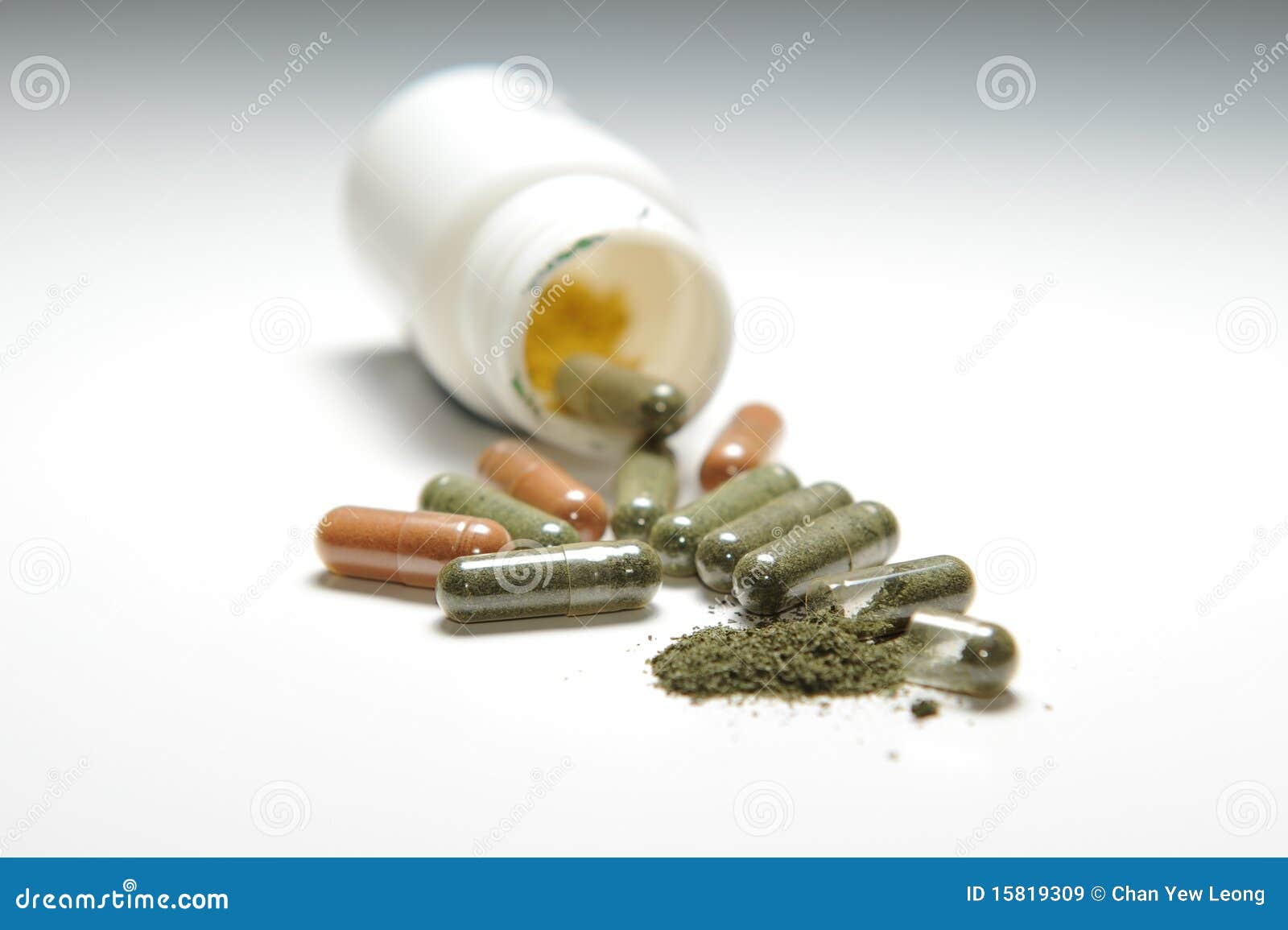 Capsule and Powder stock image. Image of capsule, bottle - 15819309