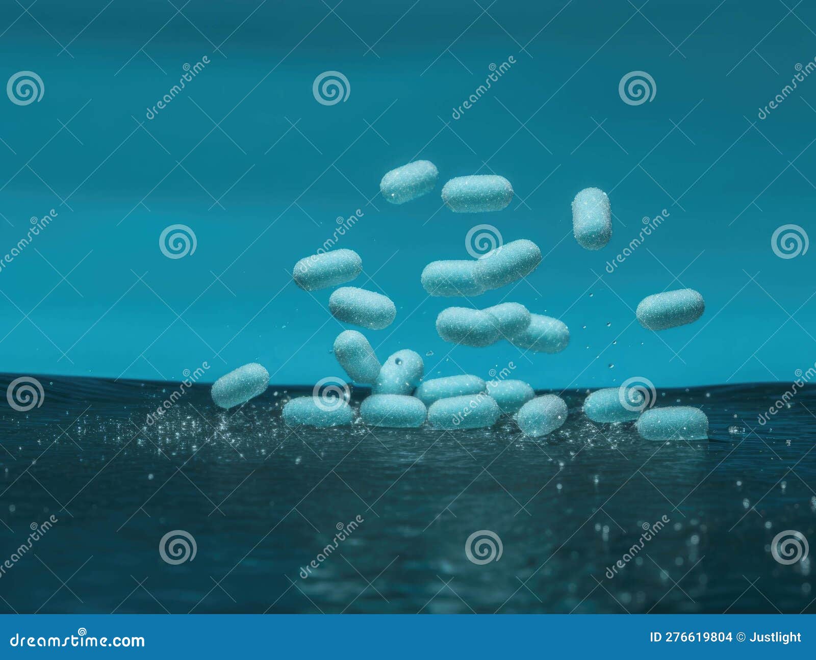 A Capsule of Sanitizing Tablets To Be Used in Water Purification. Stock ...