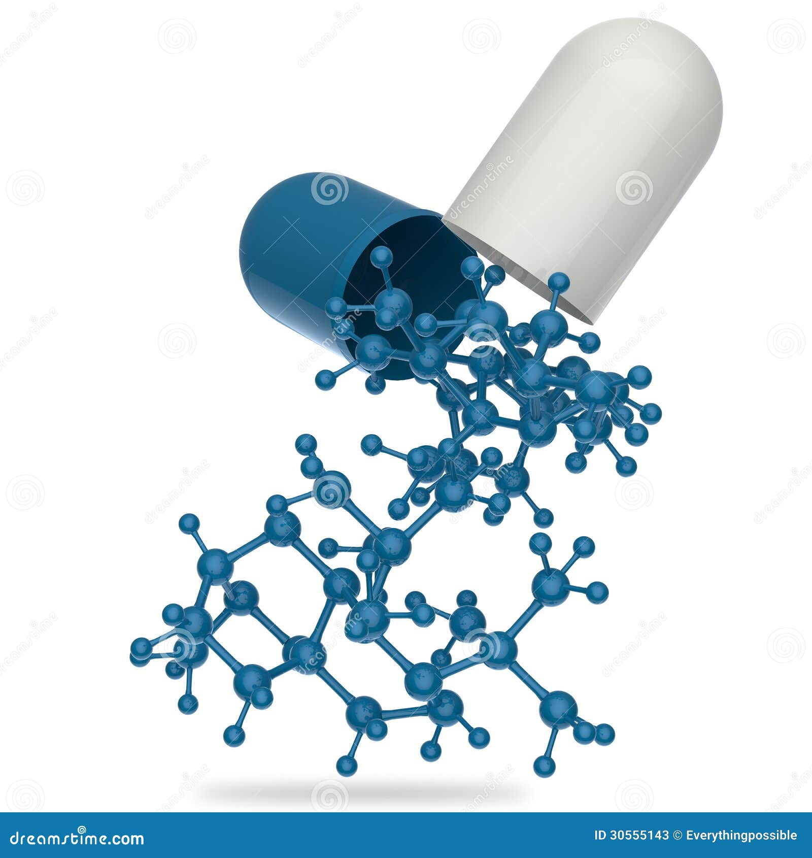 Atom In Capsule Vector Illustration | CartoonDealer.com #17549232