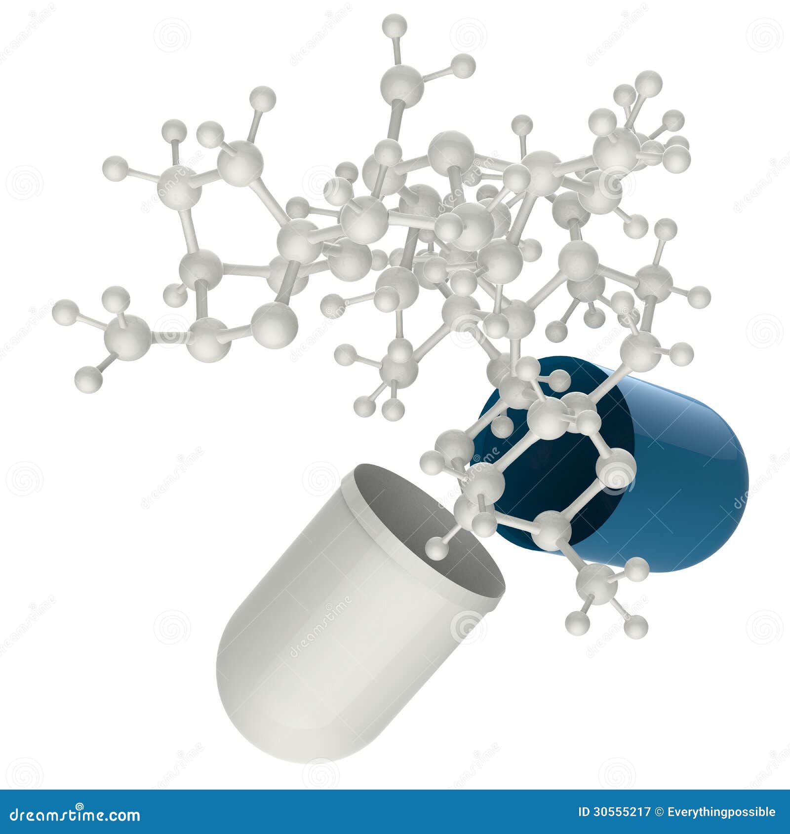 Atom In Capsule Vector Illustration | CartoonDealer.com #17549232