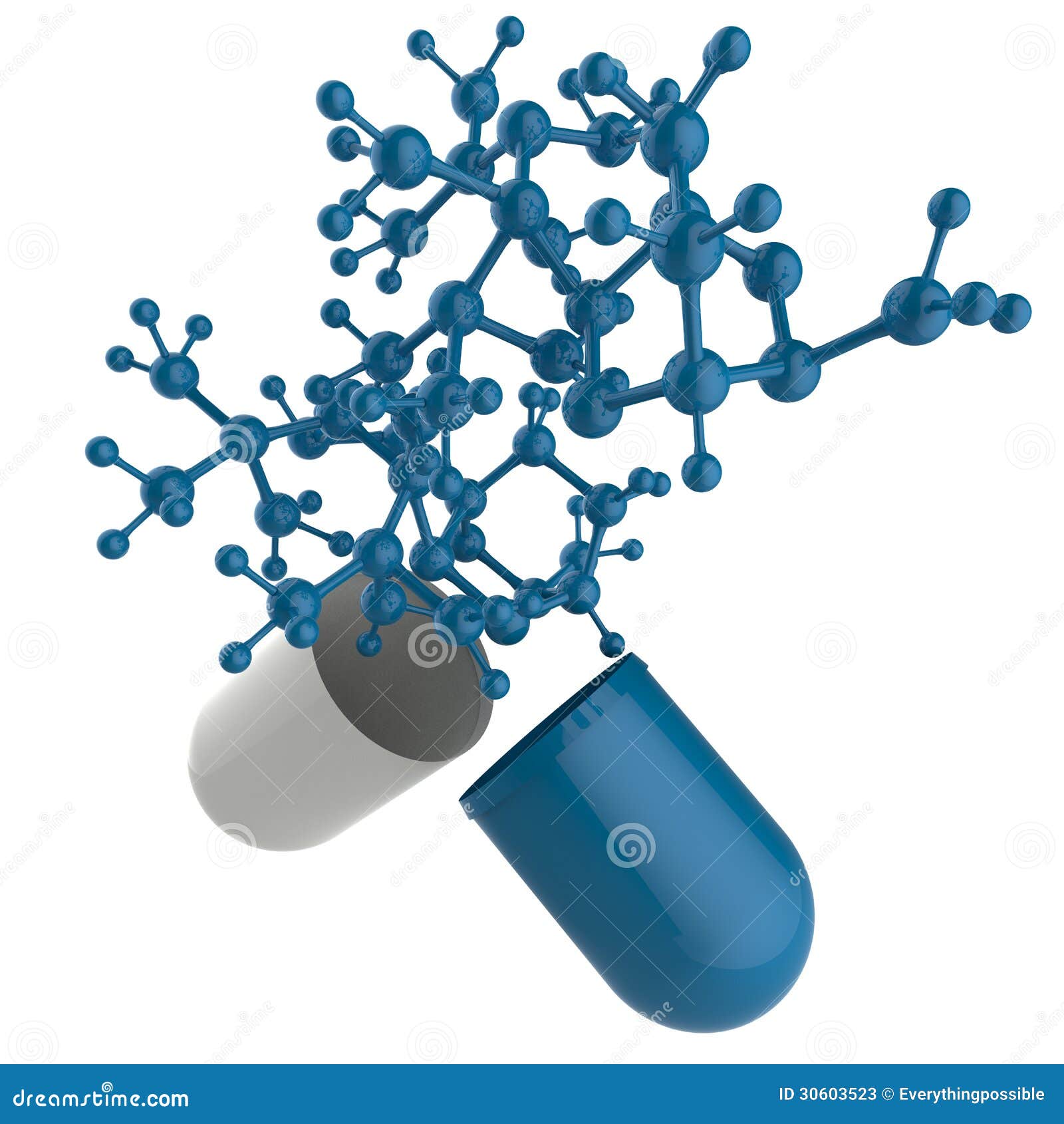 Capsule shows molecule stock illustration. Illustration of atom - 30603523