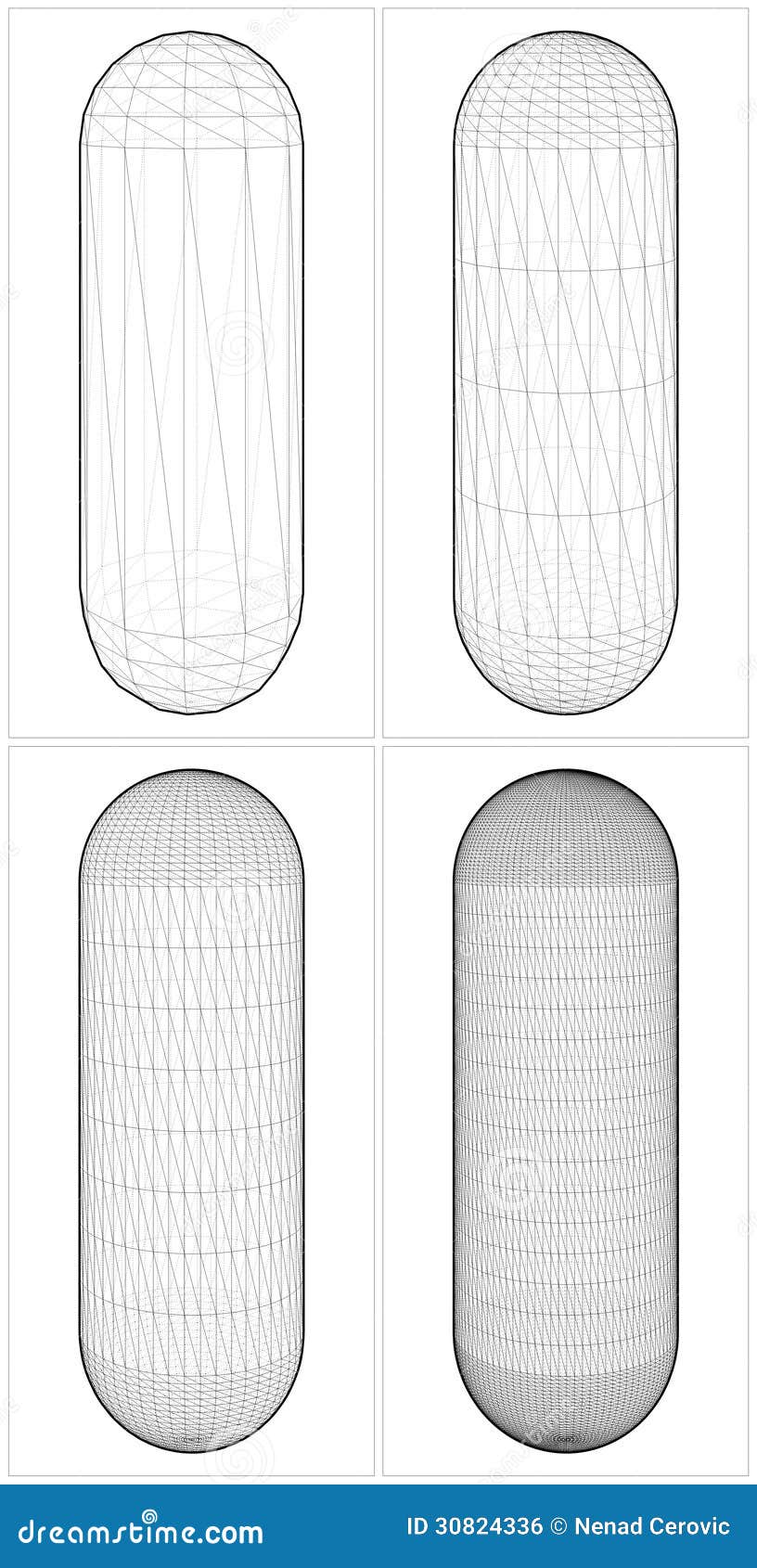 Capsule from the Simple To the Complicated Shape Vector 10 Stock Vector ...
