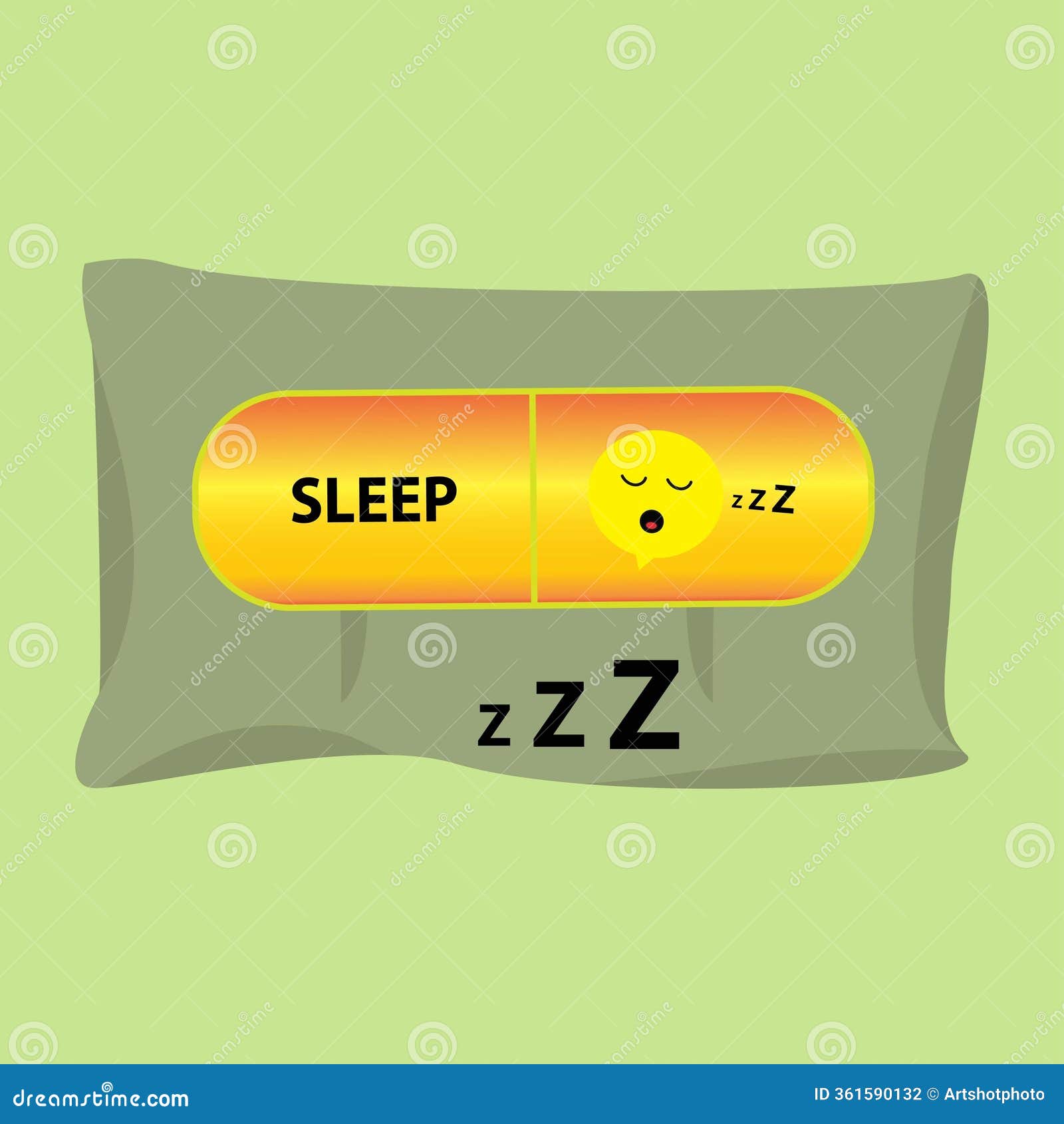 Sleeping Emoticon In Doodle Style Royalty-Free Stock Photo ...
