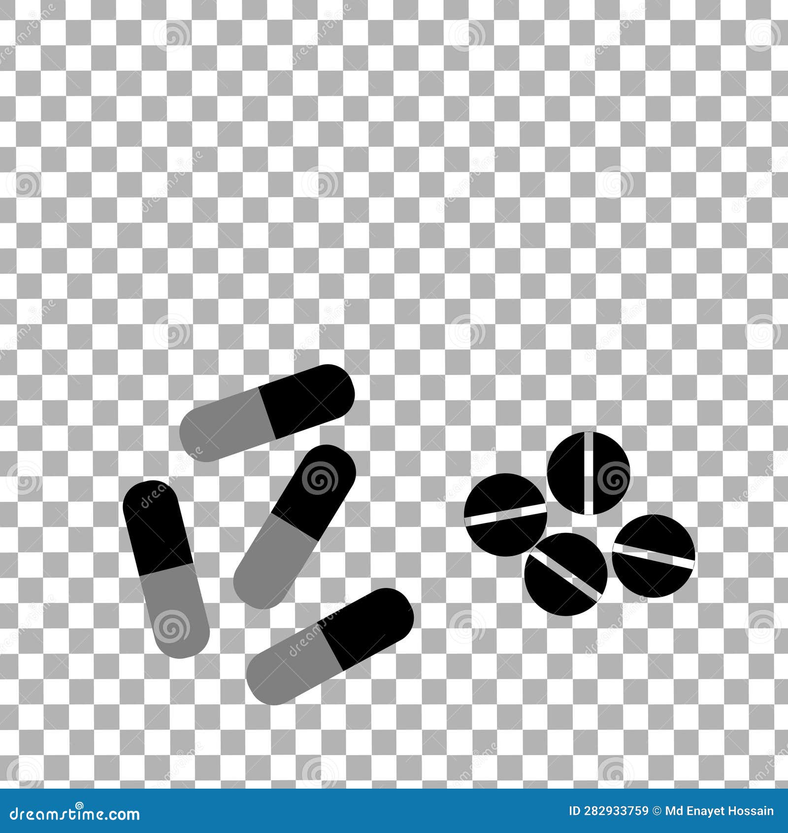 Capsule and Tablet Icon Concept Design Stock Vector - Illustration of ...