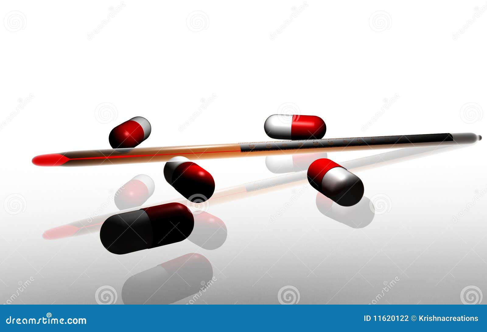 Capsule and test tube stock illustration. Illustration of render - 11620122
