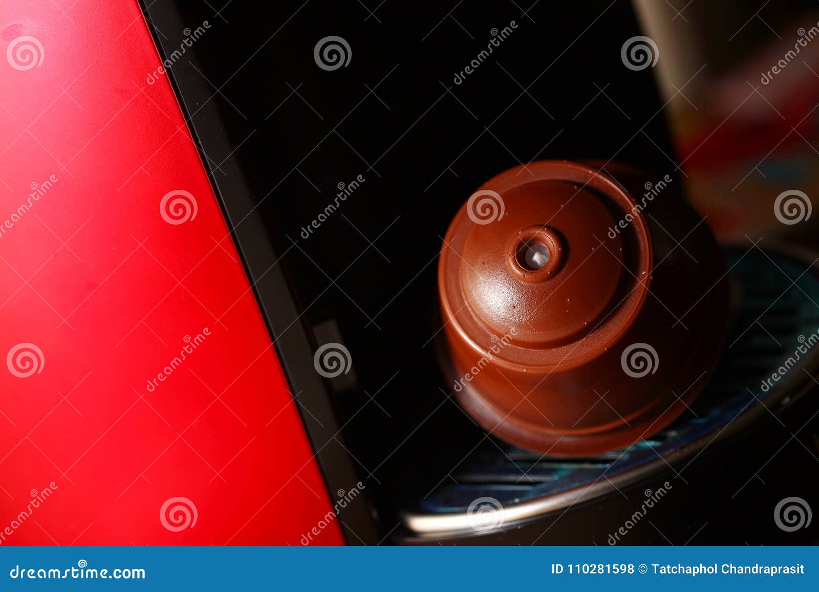 Capsule unit scene. stock photo. Image of stain, coffee - 110281598