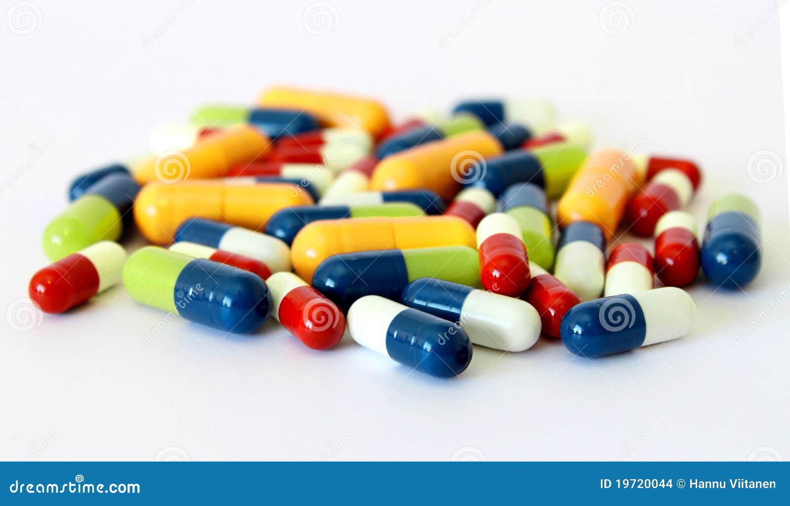 Capsule Variopinte Delle Pillole Delle Droghe Fotografia Stock ...