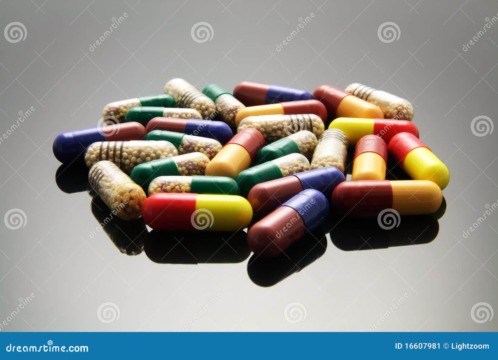 Capsules stock image. Image of health, drugs, reflection - 16607981