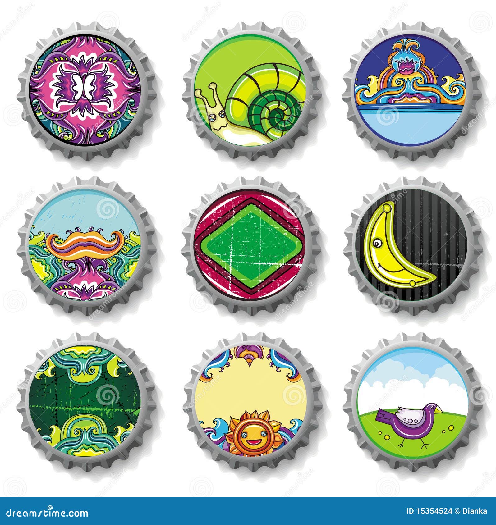 Capsules 8 - Positionnement De Vecteur Illustration de Vecteur ...