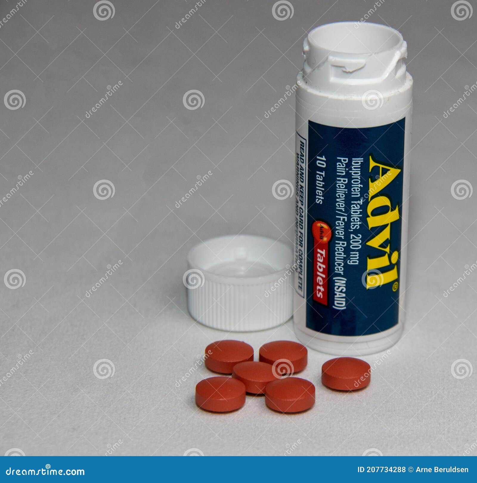Capsules of Advil Pain Killer Editorial Stock Photo - Image of drug ...