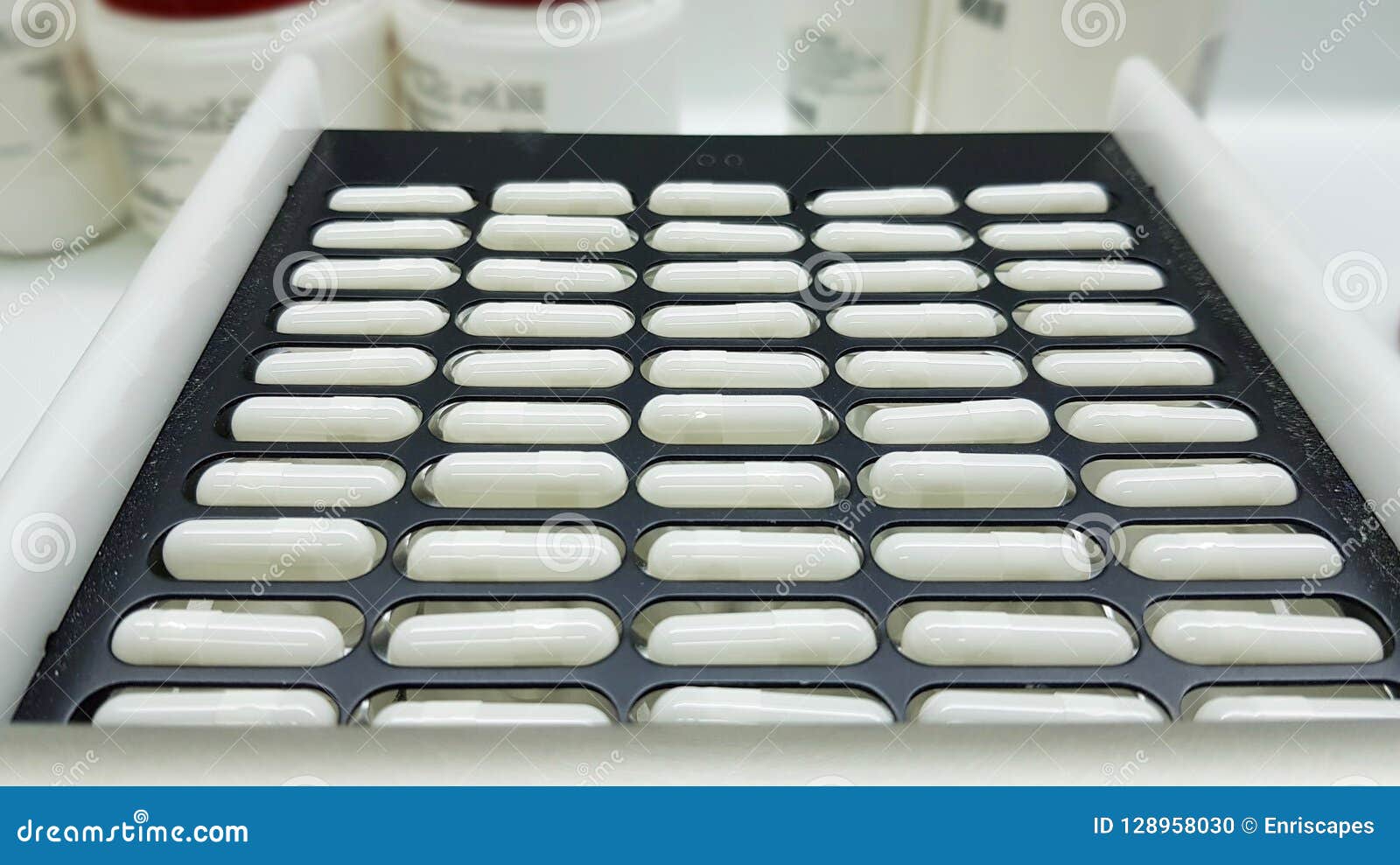 Capsules compounding stock photo. Image of compounded - 128958030