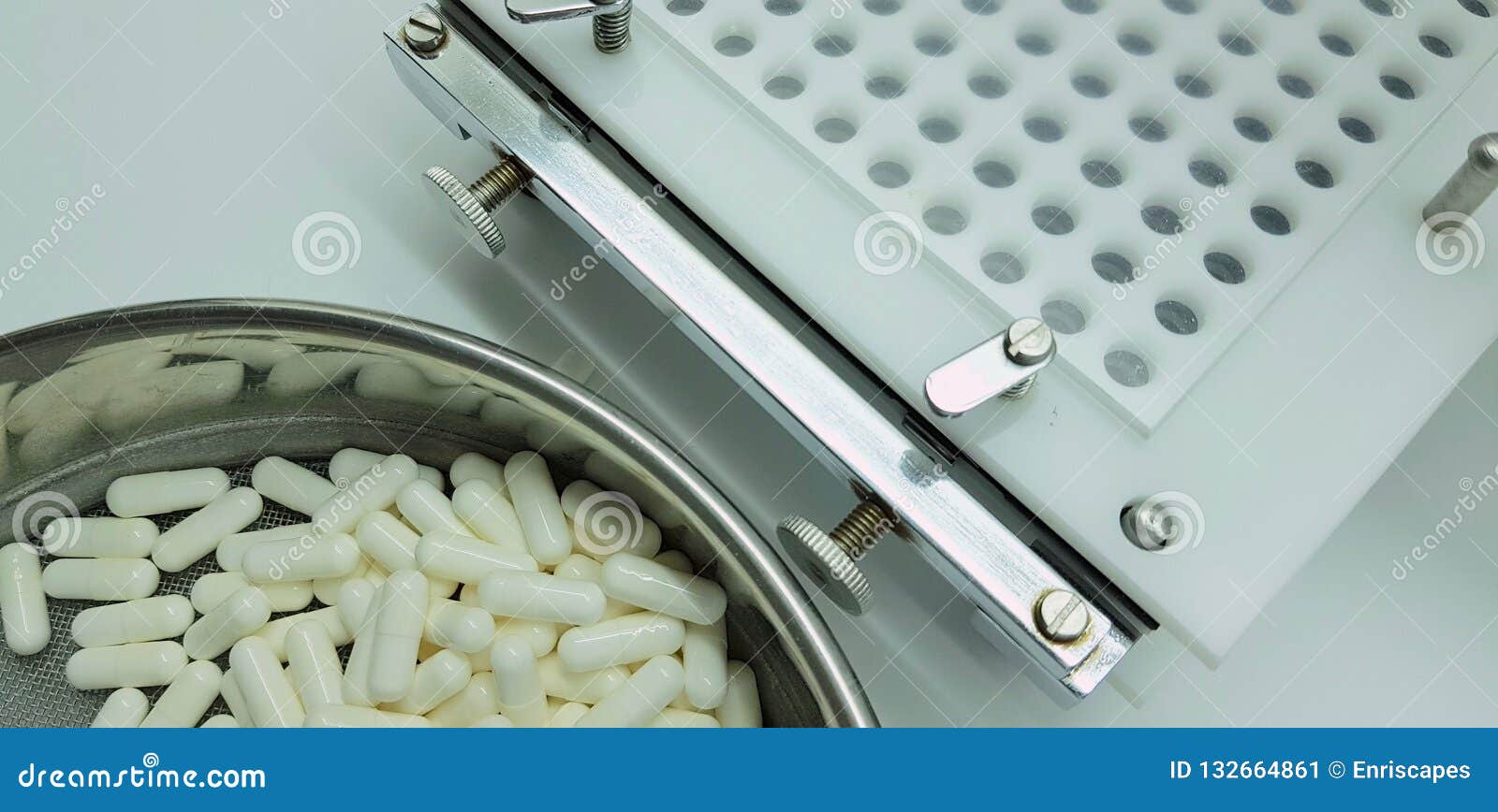 Capsules compounding stock image. Image of medicine - 132664861