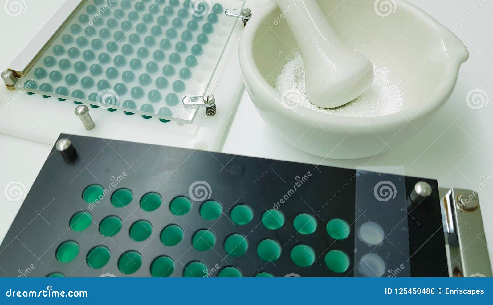 Capsules Compounding in the Laboratory Stock Photo - Image of pill ...