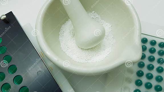 Capsules Compounding in the Laboratory Stock Image - Image of drug ...