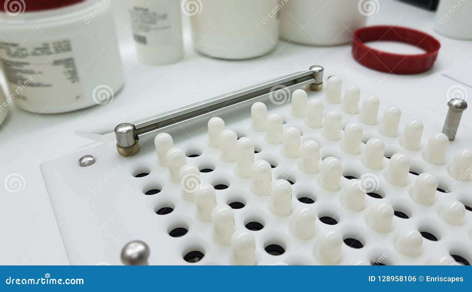 Capsules compounding stock photo. Image of laboratory - 128958106
