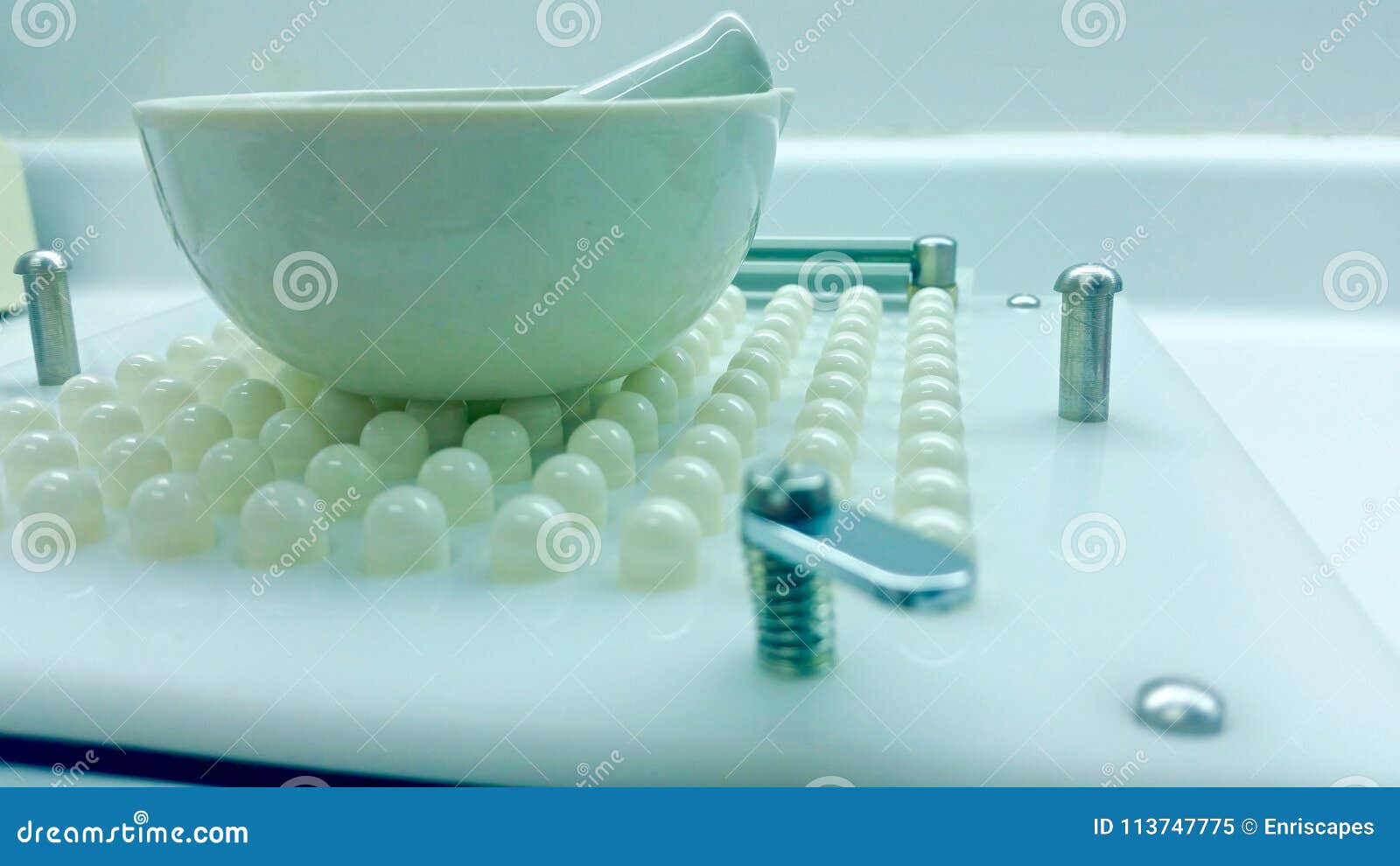 Capsules Compounding in the Pharmacy Laboratory Stock Image - Image of ...
