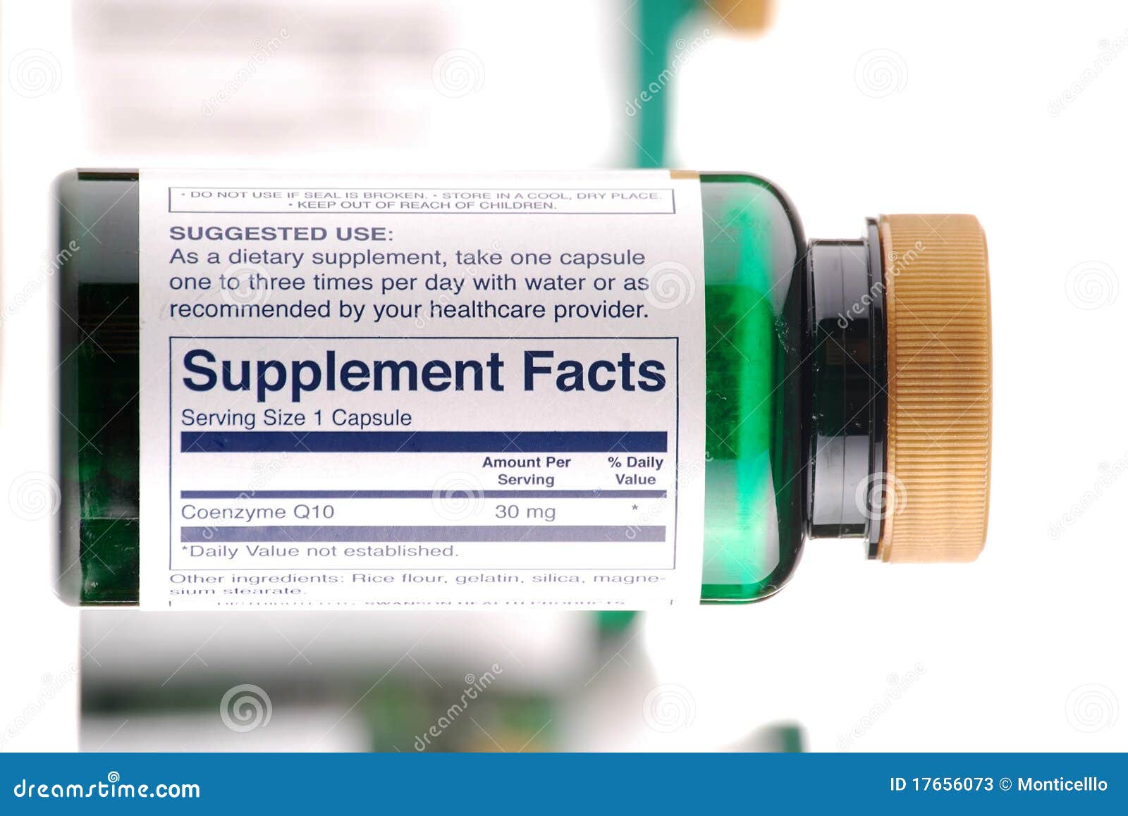 Capsules of Dietary Supplements and Containers Stock Image - Image of ...